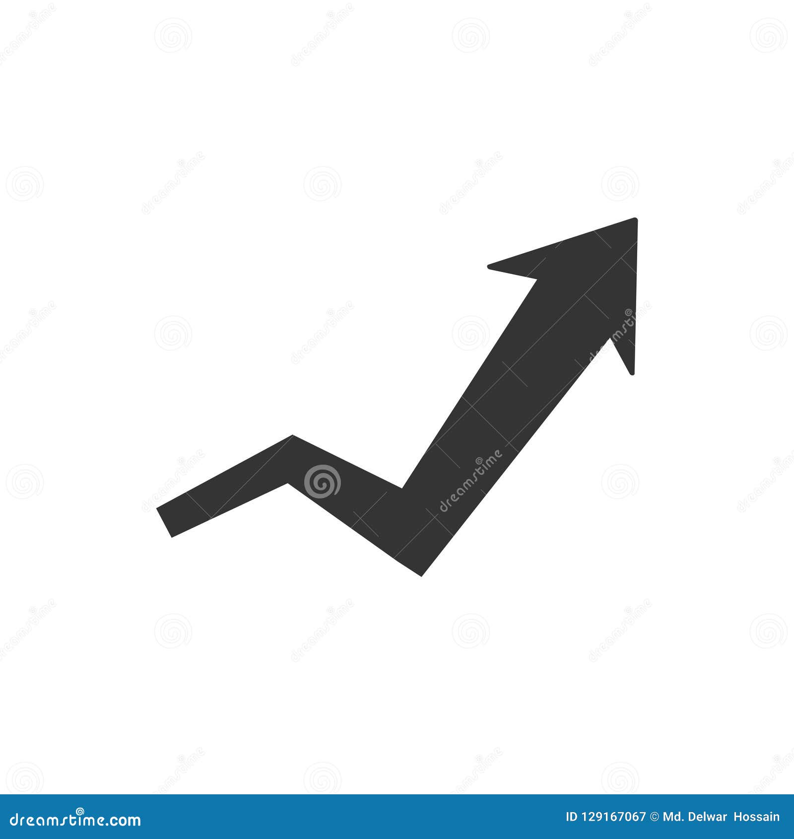 Progress report icon stock vector. Illustration of symbol - 129167067