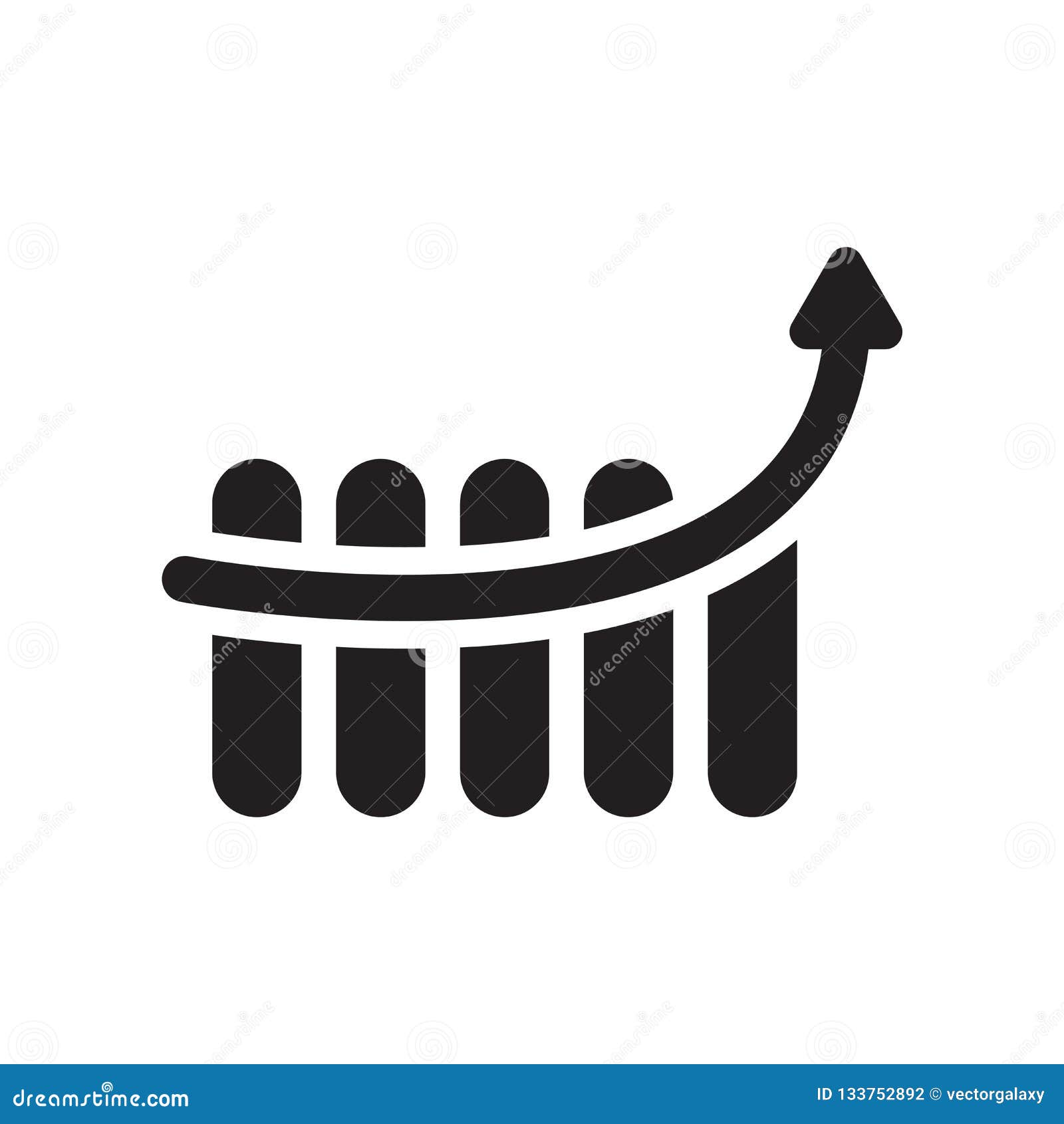 Progress Report Icon Vector Isolated on White Background, Progress ...