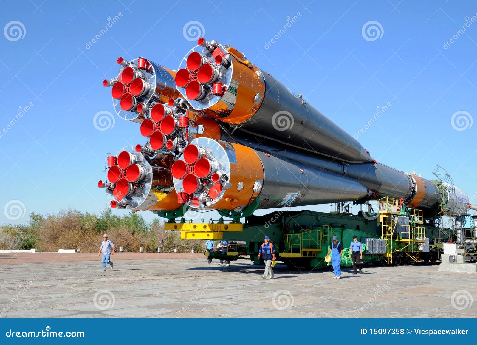 Progress Rocket at Baikonur Cosmodrome Editorial Stock Photo - Image of ...