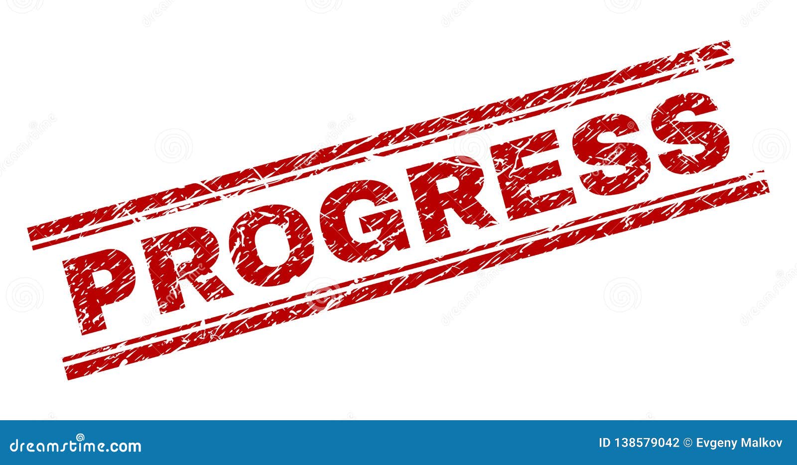 Grunge Textured PROGRESS Stamp Seal Stock Vector - Illustration of seal ...