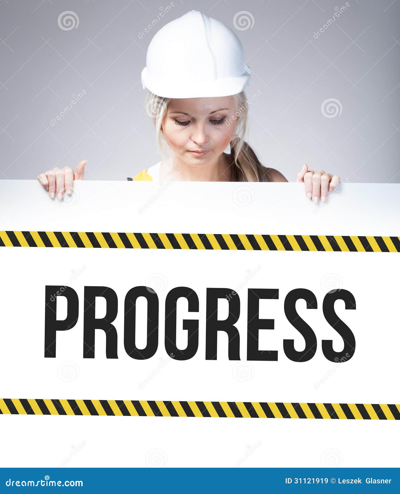 In Progress Sign Indicates Ongoing Or Happening Royalty-Free Stock ...