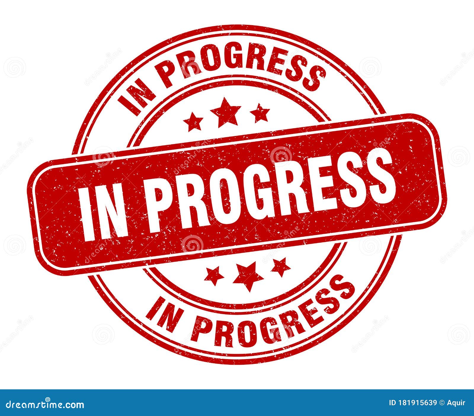 In Progress Stamp