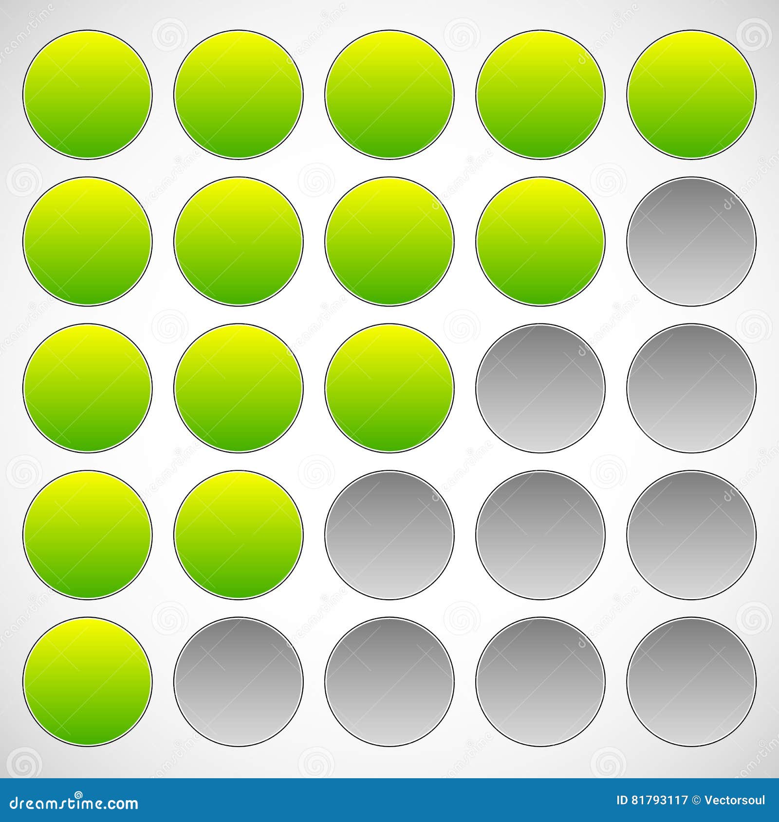 Progress, Step, Level Indicators With 5 Steps Arrows Vector ...
