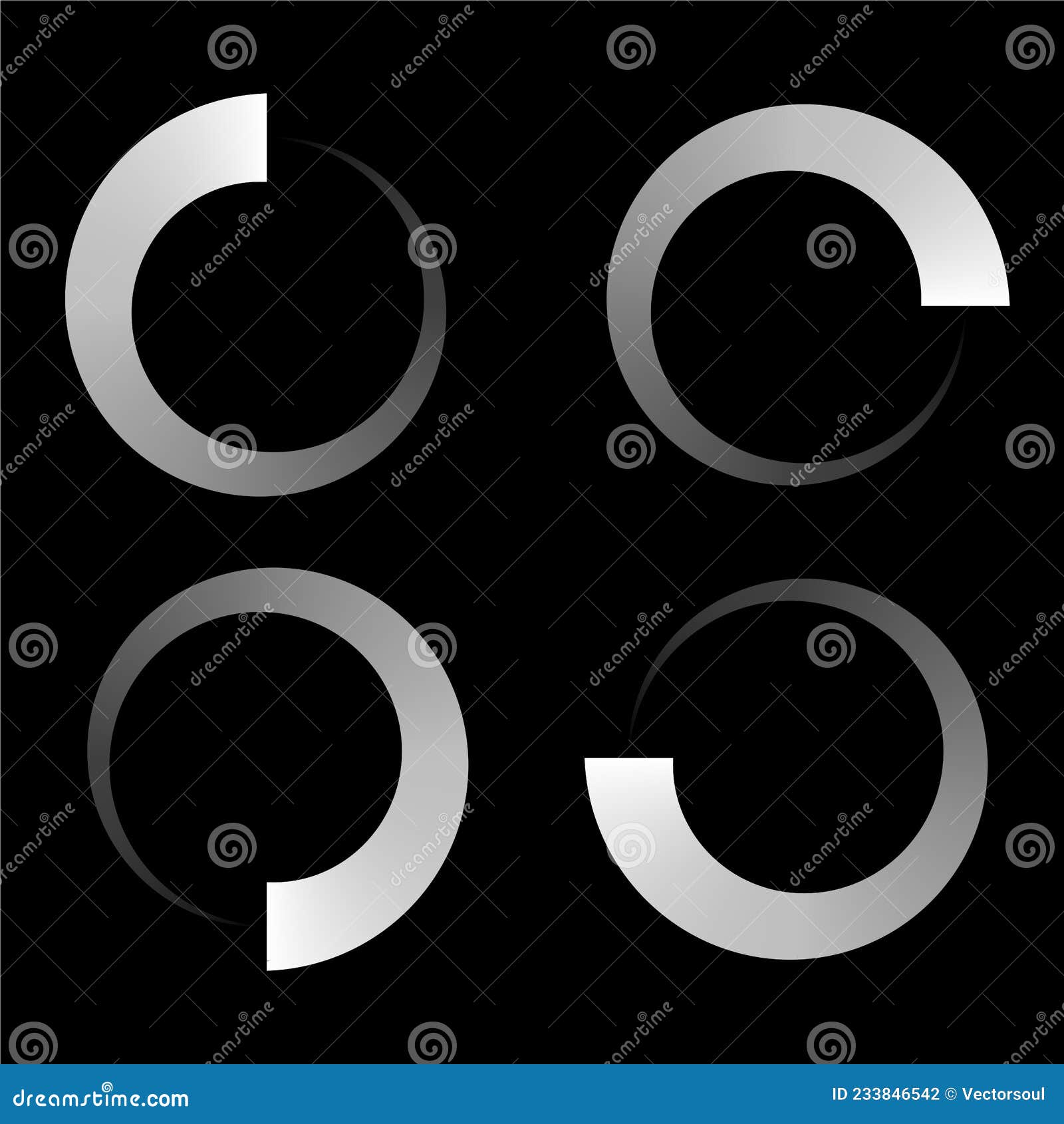 Preloader, Buffer Symbols/icons, Progress Indicators Stock Illustration ...