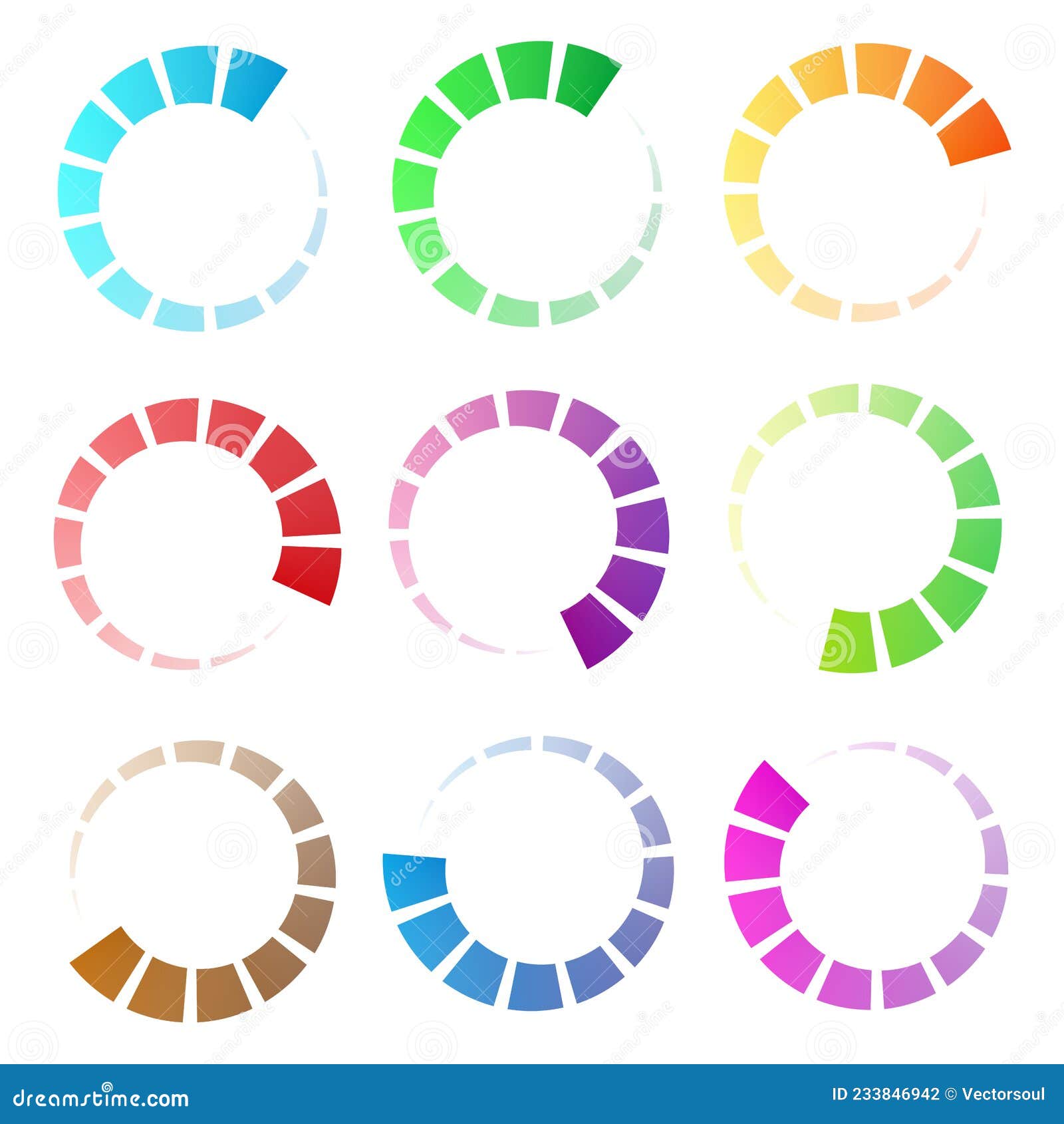 Progress, Steps, Phases Indicator. Preloader, Buffer Shape Stock Vector - Illustration of period ...