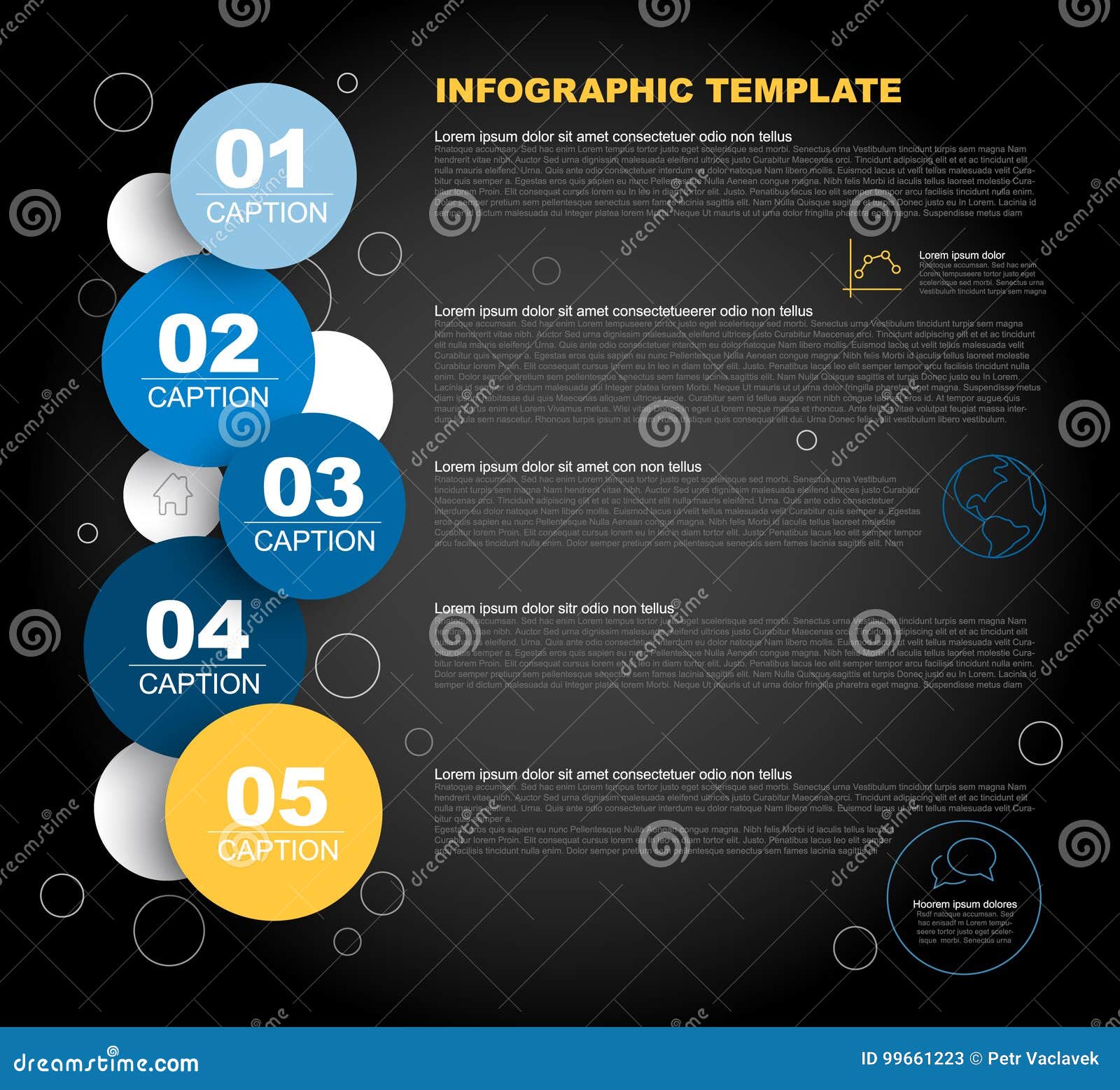 Progress steps template stock vector. Illustration of modern - 99661223