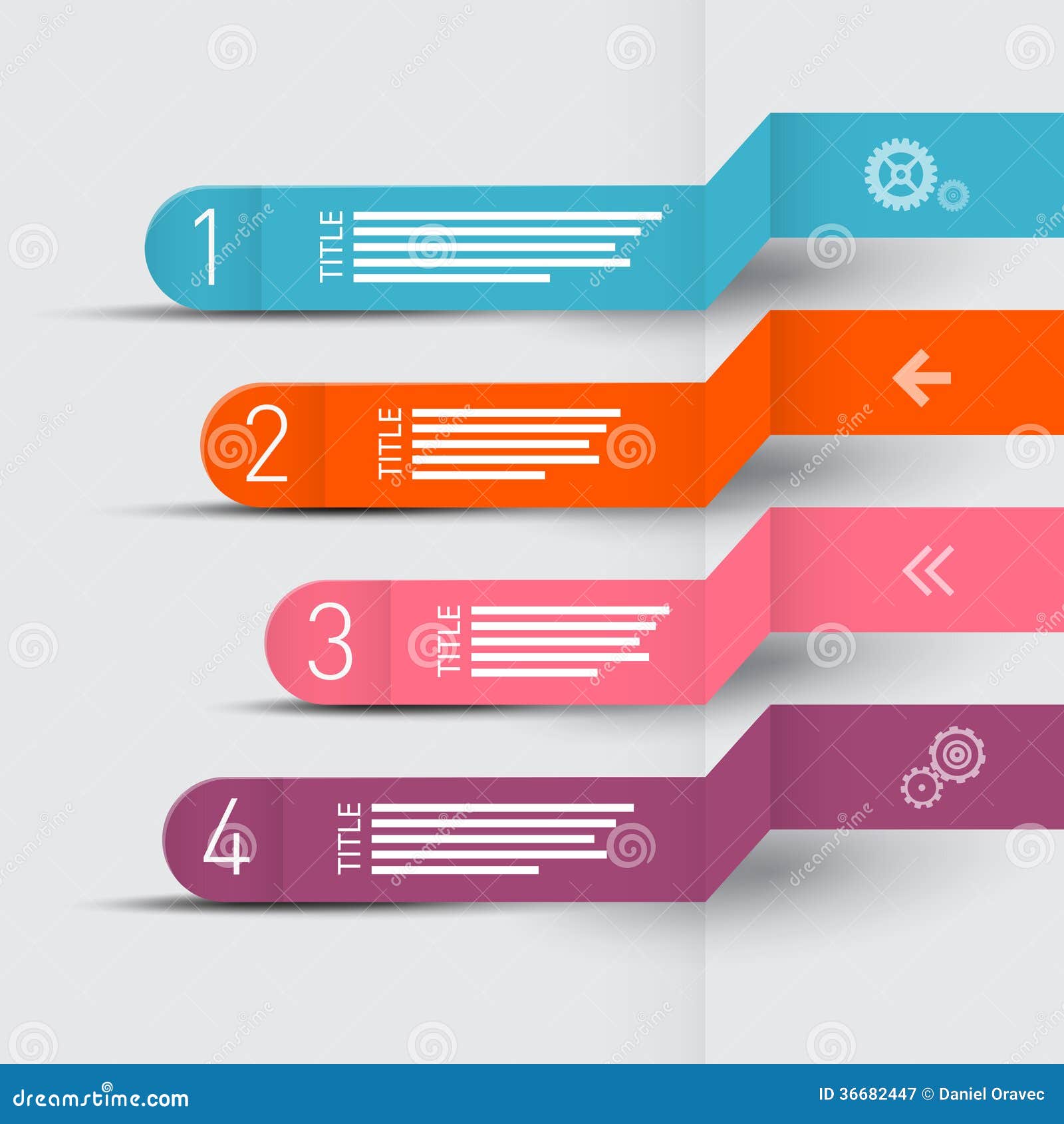 Progress Steps for Tutorial, Infographics Layout Stock Vector ...