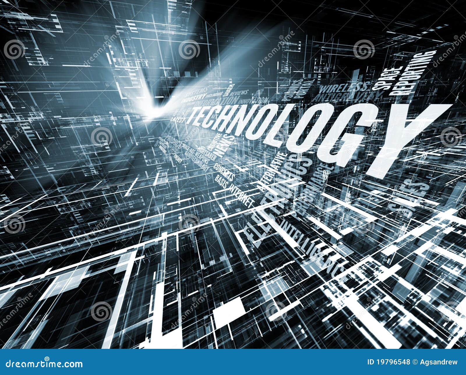 Progress of Technology stock illustration. Illustration of space - 19796548