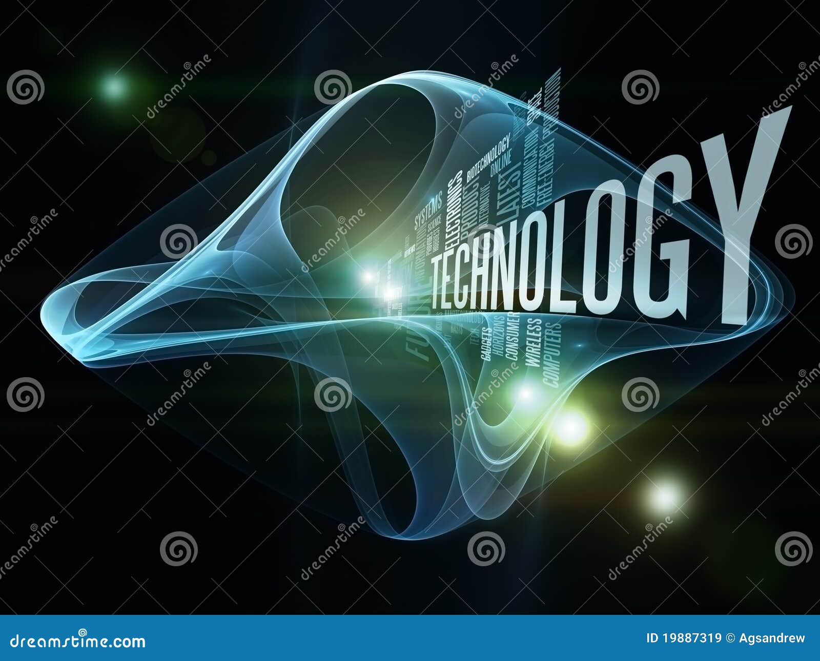 Progress of Technology stock illustration. Illustration of typography ...