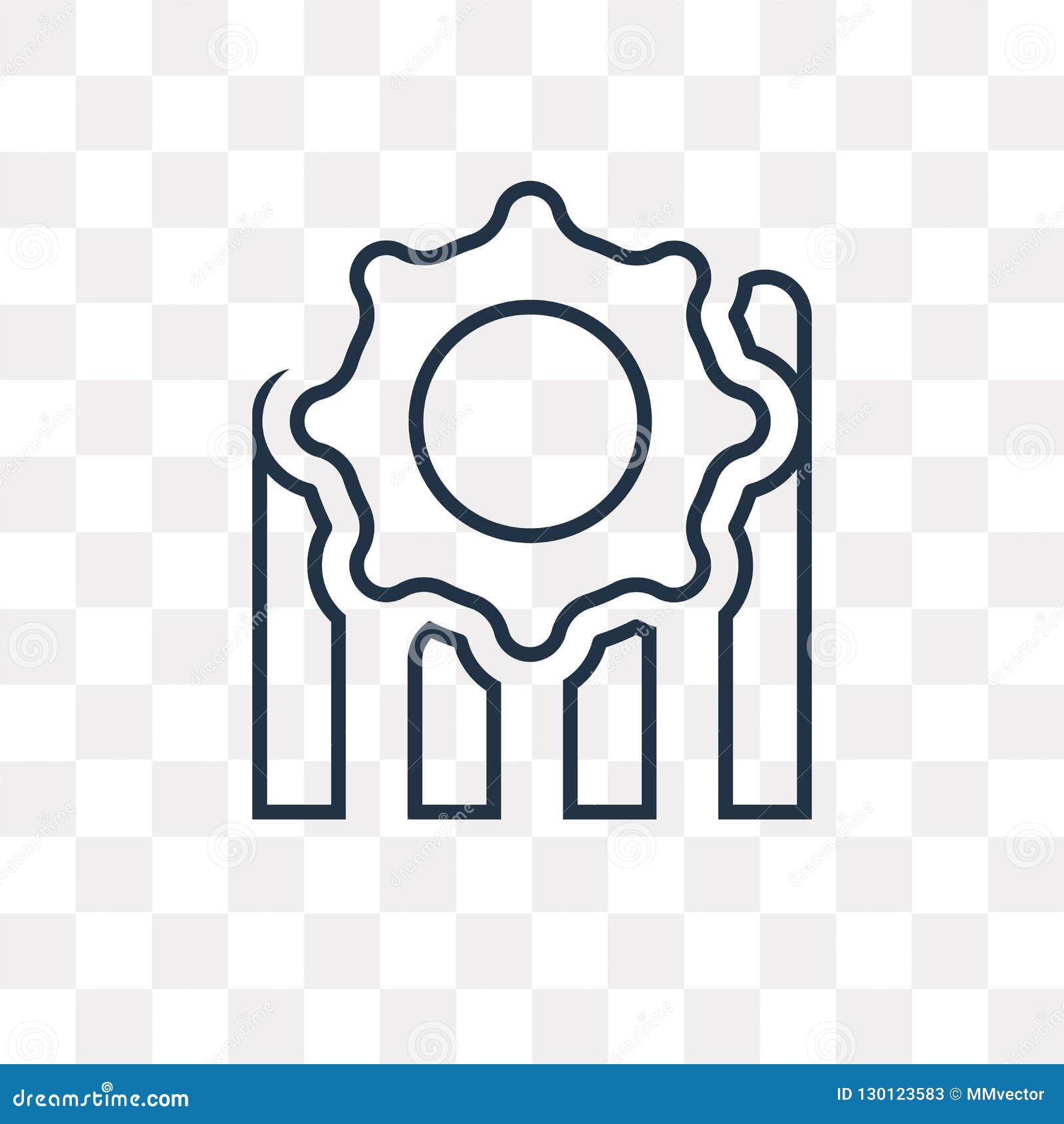 Progress Vector Icon Isolated on Transparent Background, Linear Stock ...