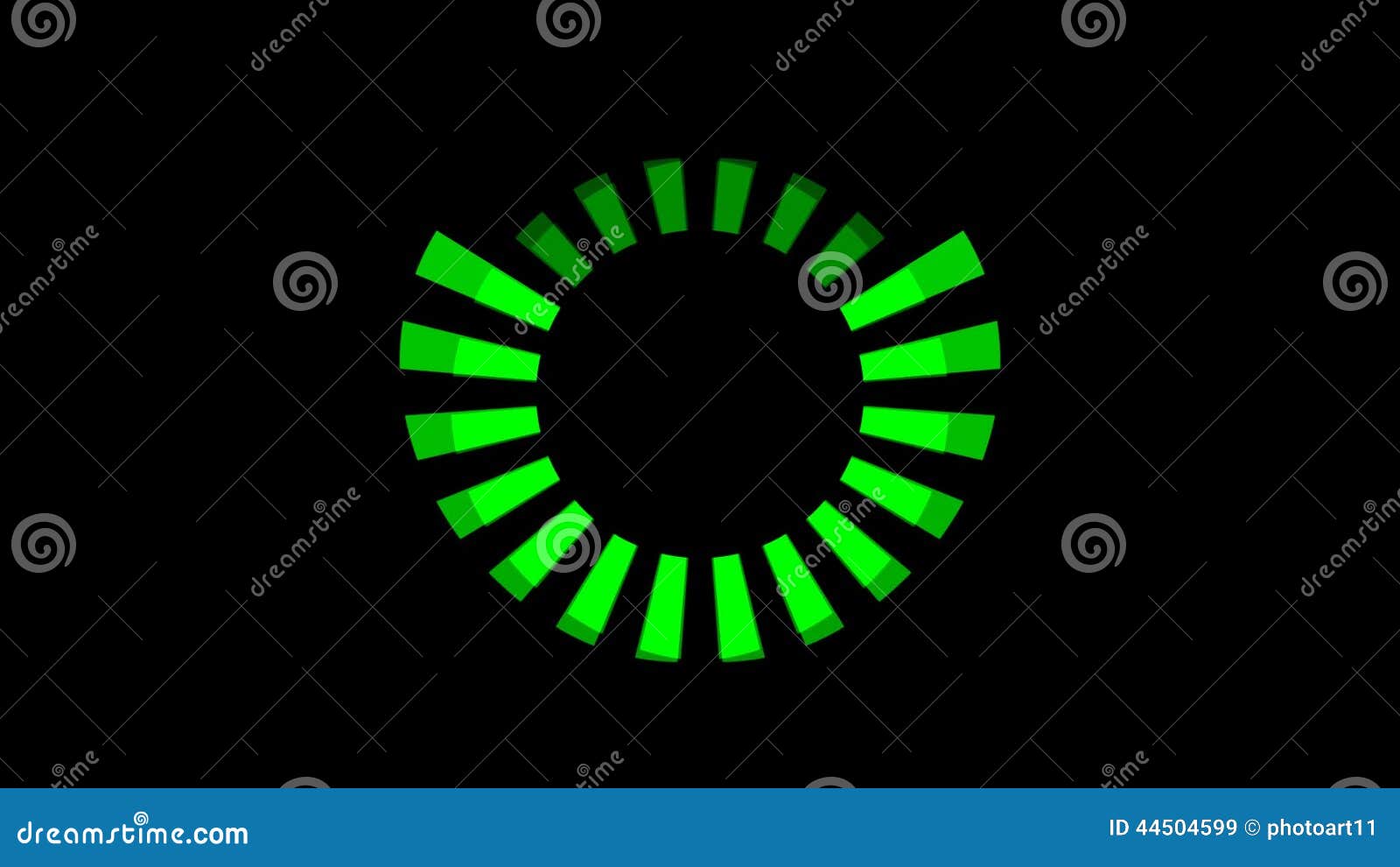 Progress Wheel - Increasing Size and Color, 2 Spin Stock Video - Video ...