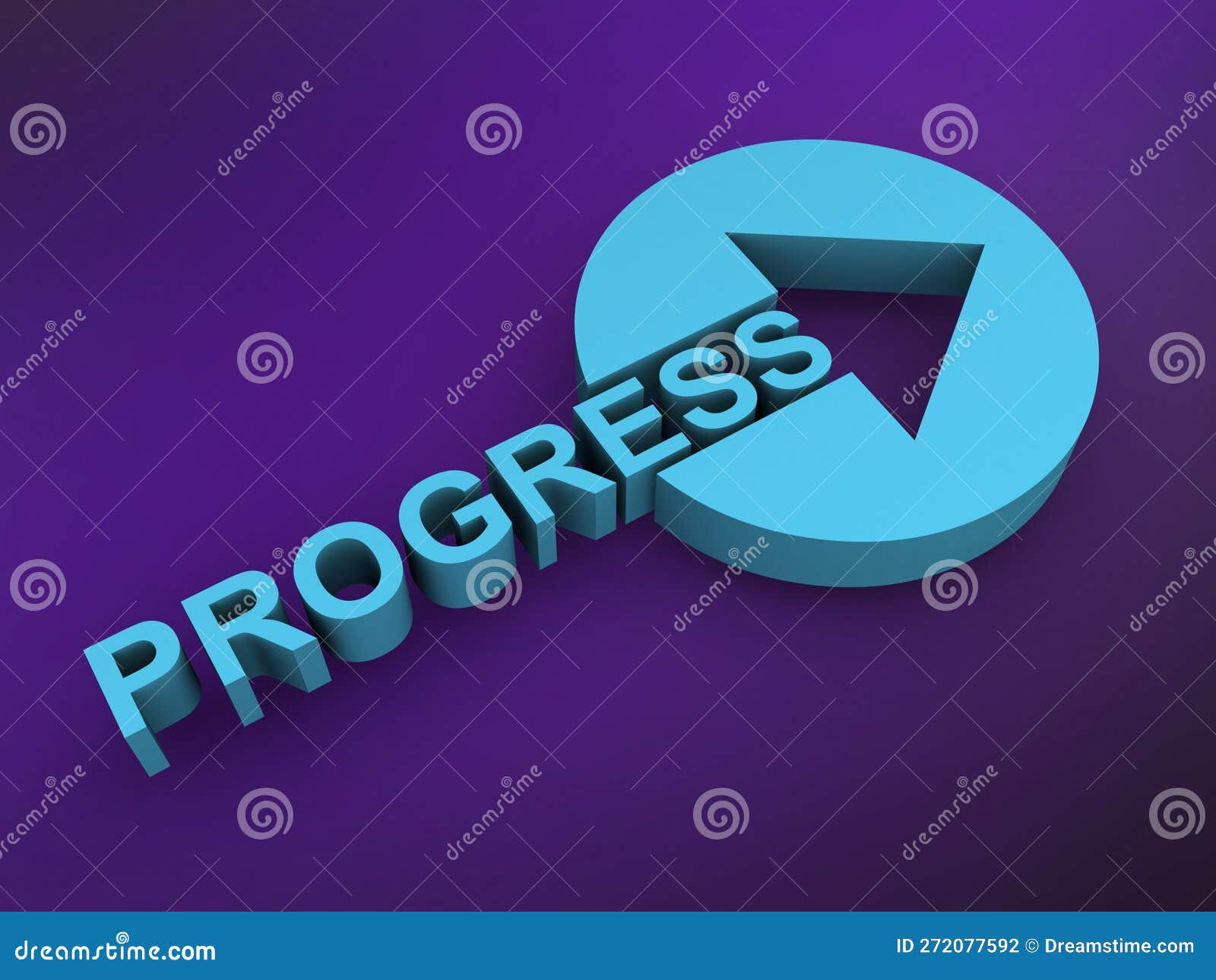 Progress - Word On Wooden Block Royalty-Free Cartoon | CartoonDealer ...