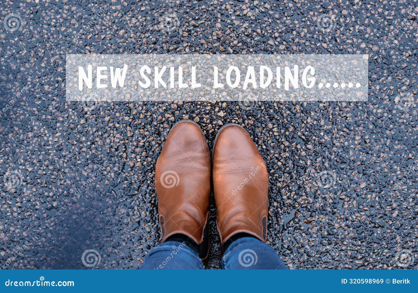 Progress, Words New Skill Loading, Education Concept, Having a Goal ...