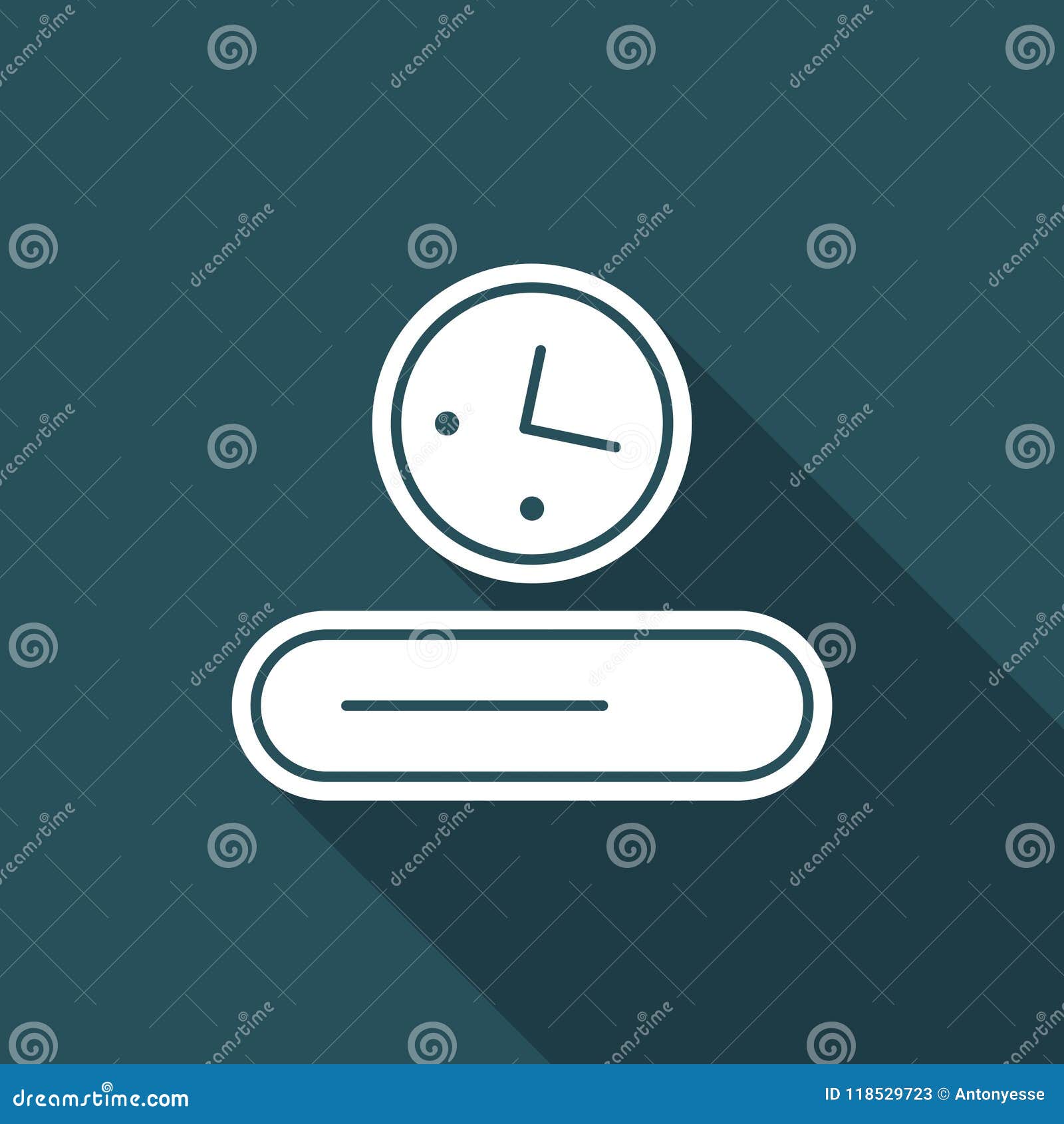 Progression Bar Icon - Thin Series Stock Vector - Illustration of ...