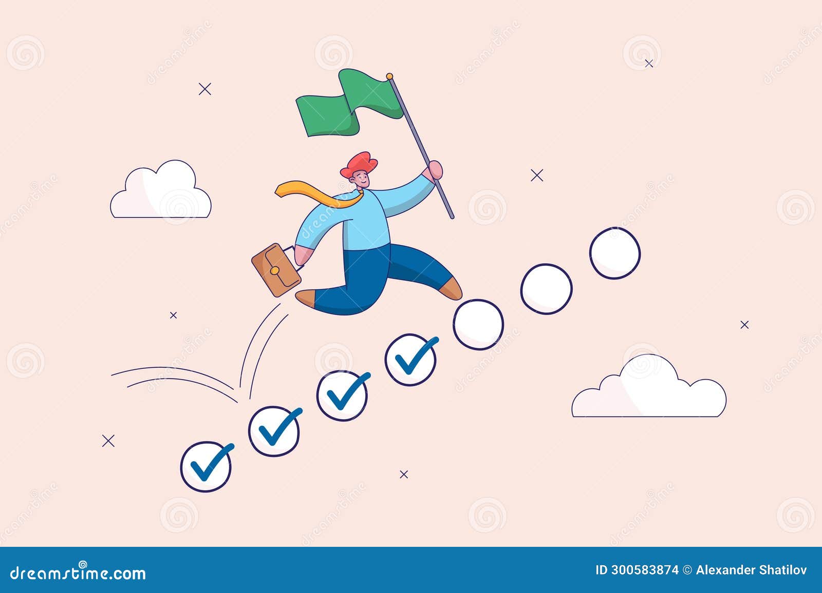 Progression from Start To Success, Challenge To Progress and Win ...