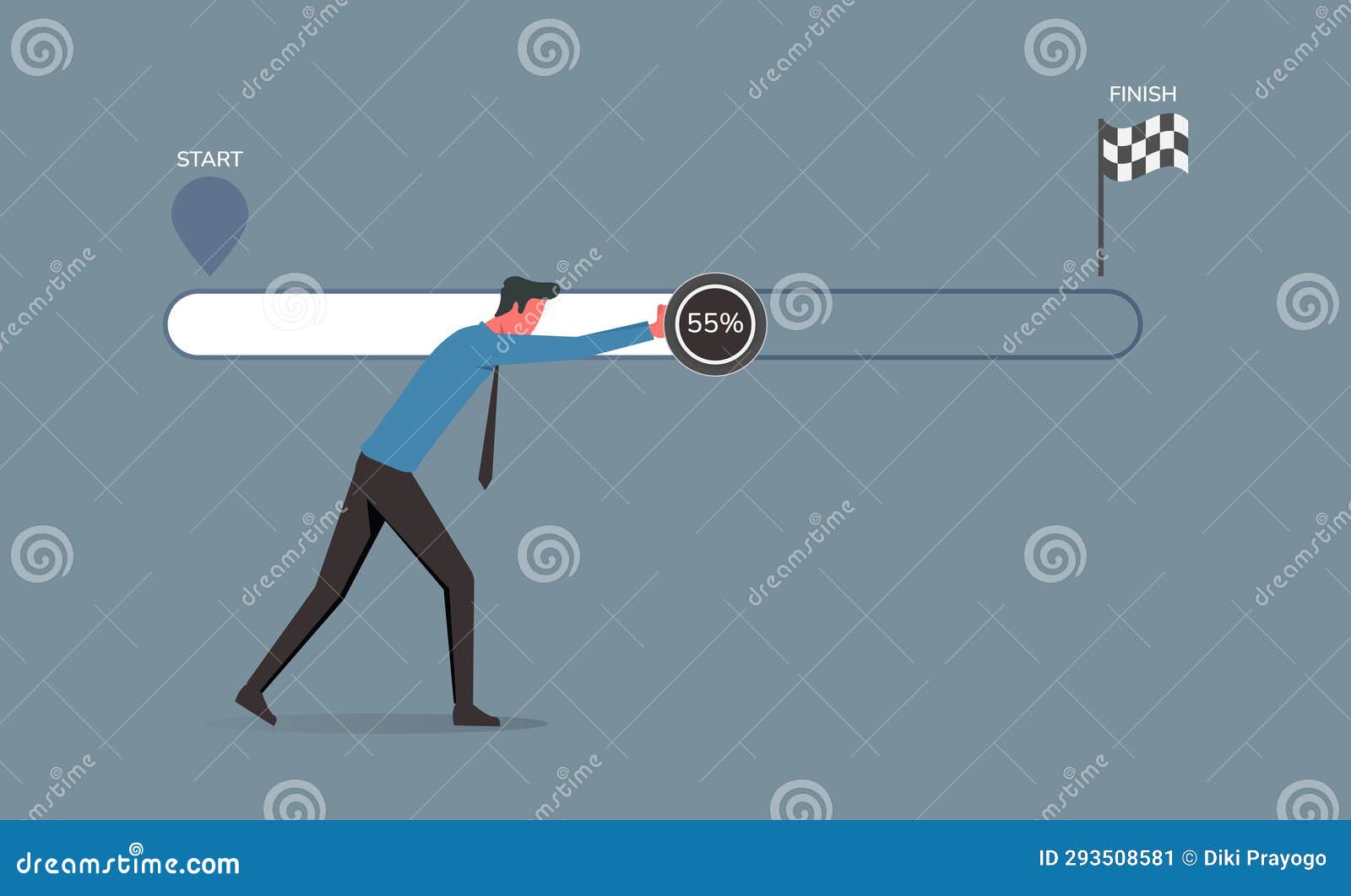 Businessman Pushes Button Represents Get Going And Activate Stock ... Businessman Pushes Button Represents Get Going And Activate Stock ...