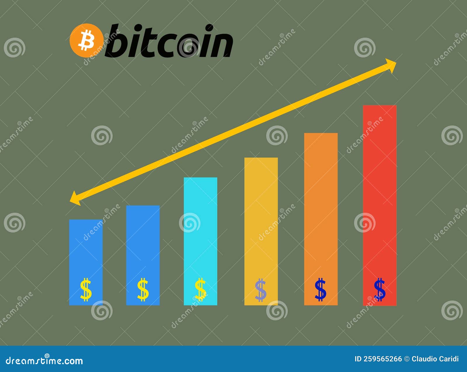 Progressive Graph Of Bar Chart, Percent, Emotion Face Royalty-Free ...