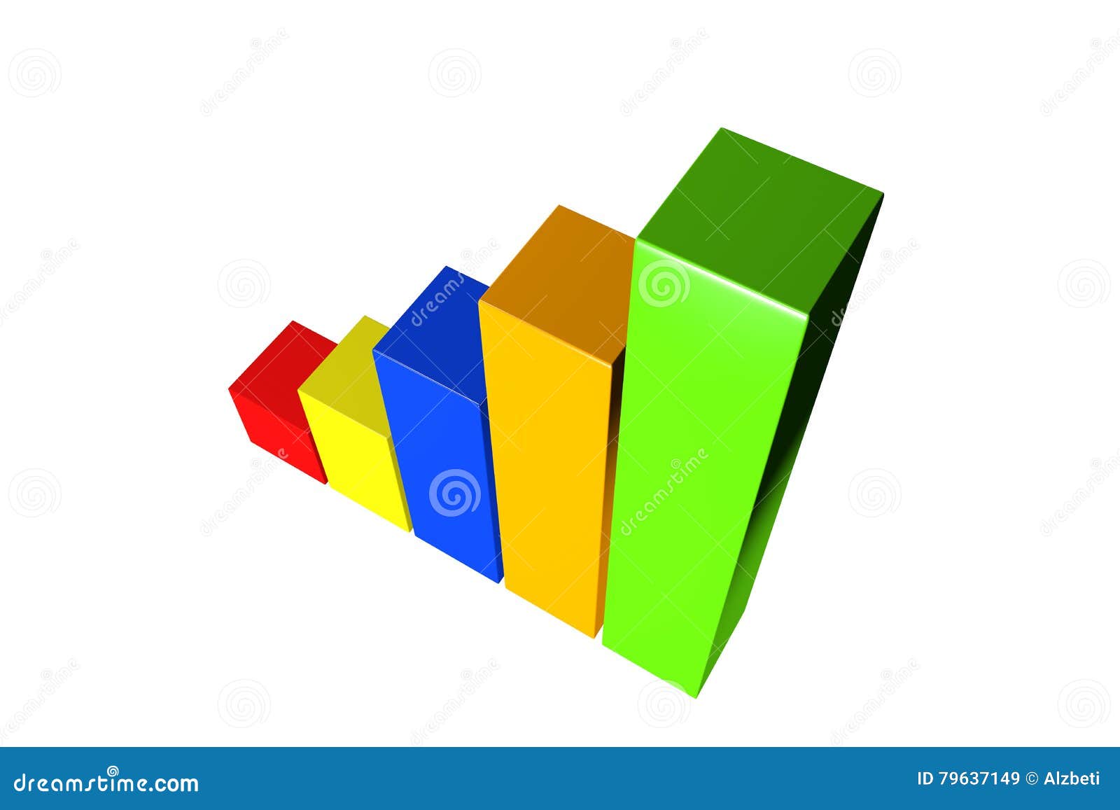 Progressive graph stock illustration. Illustration of isolated - 79637149
