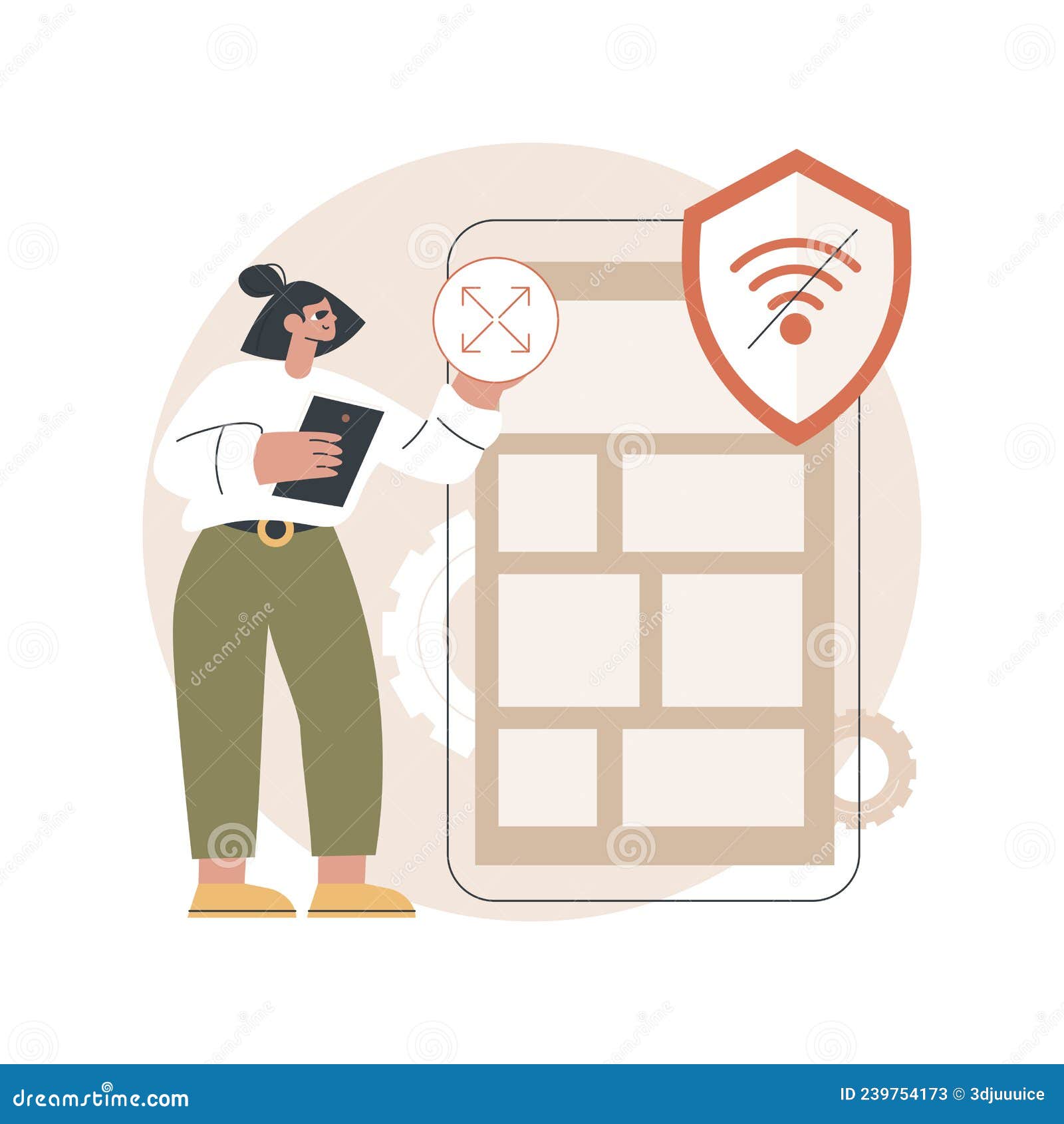 Progressive Web App Abstract Concept Vector Illustration. Stock Vector ...