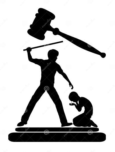 Prohibit Corporal Punishment Stock Illustration Illustration Of