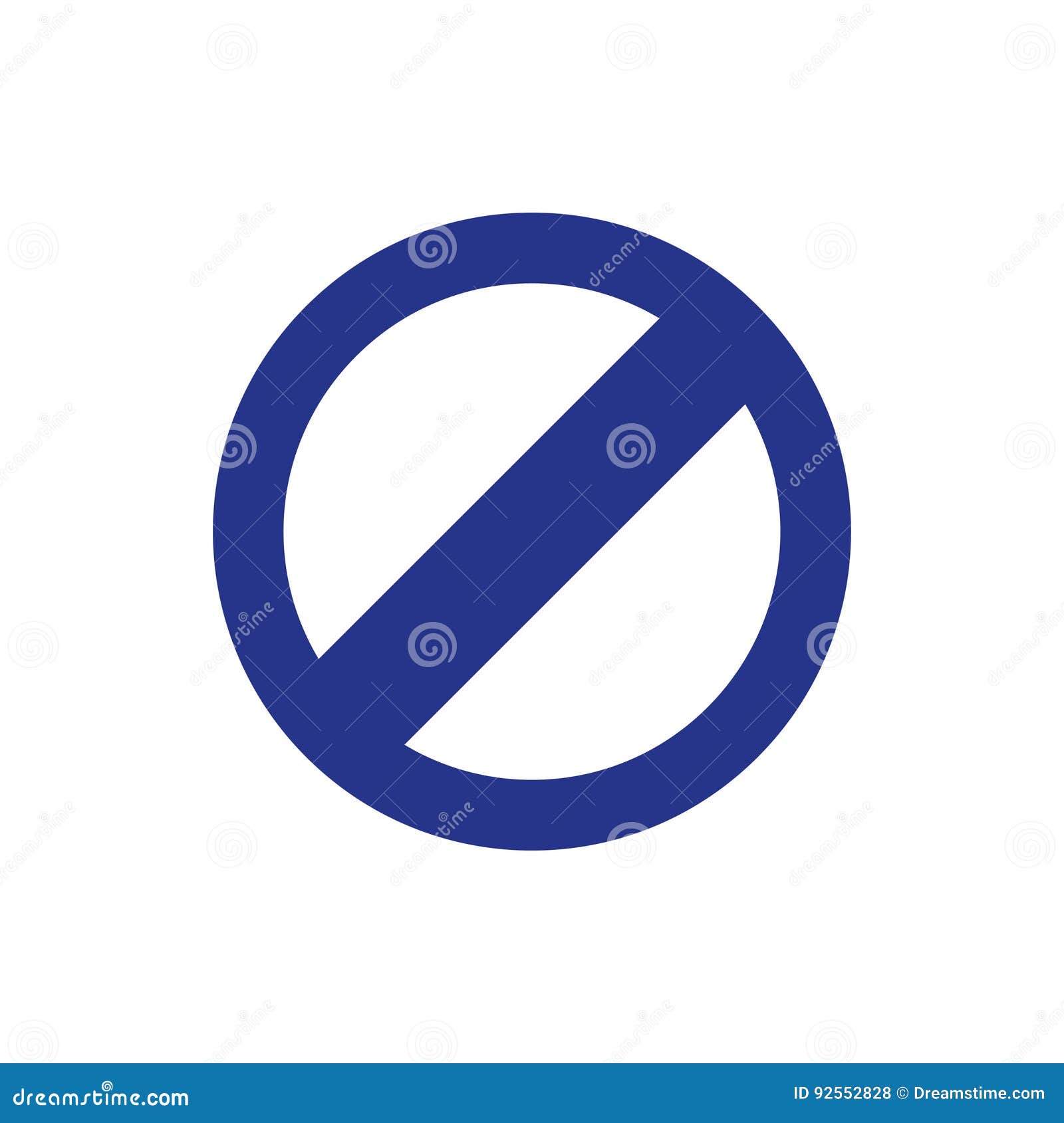 Prohibit Icon Stock Vector Illustration Flat Design Style Stock Vector ...