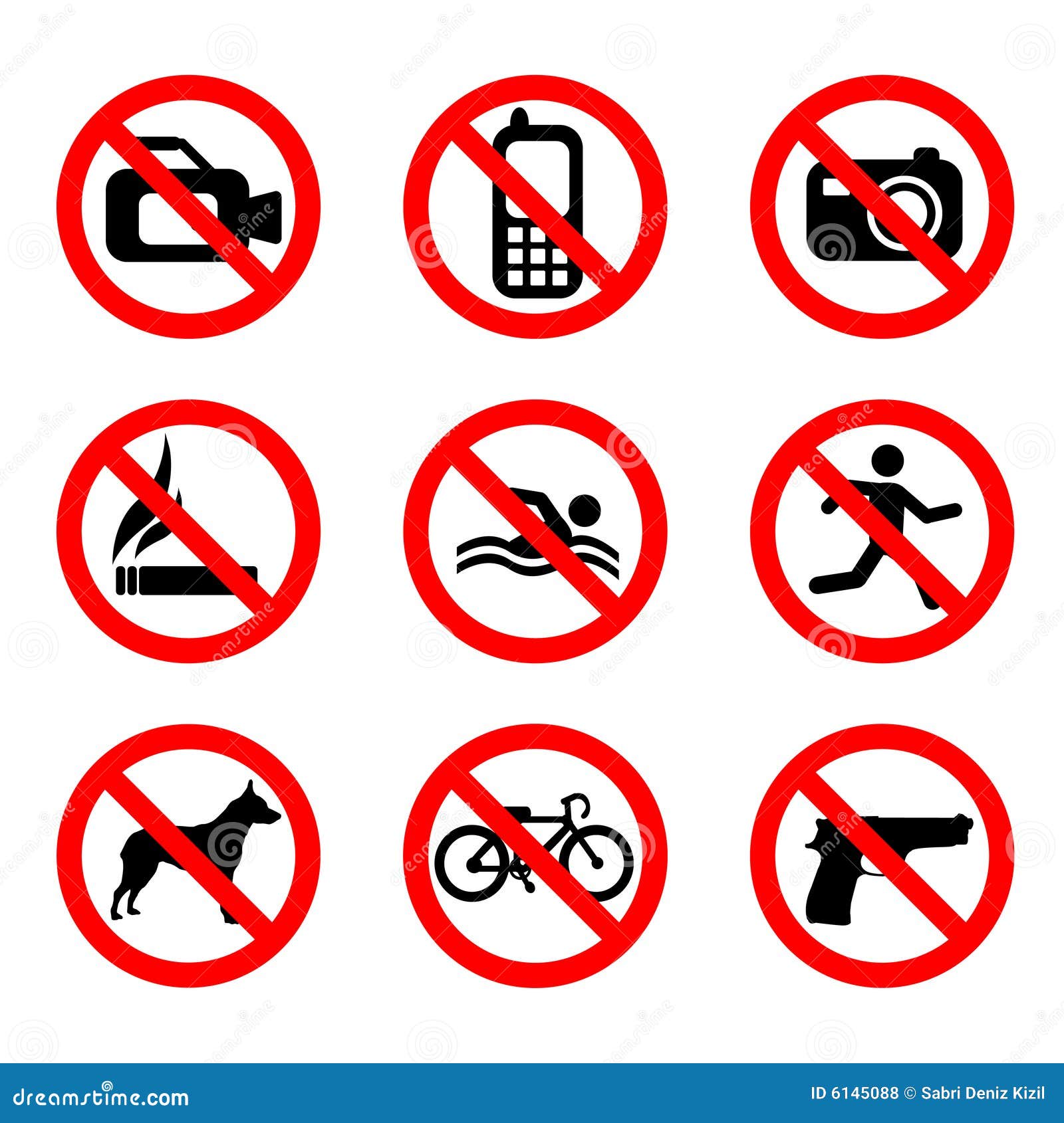 Prohibit Sign Vector Royalty Free Stock Photos - Image: 6145088