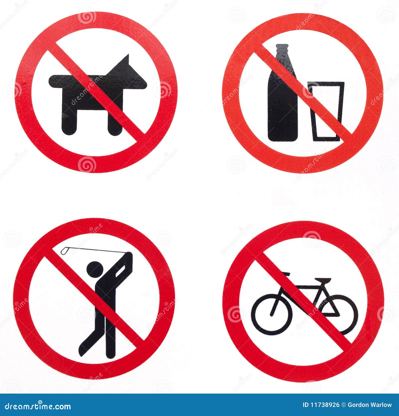 Prohibited Activities stock photo. Image of sign, prohibit - 11738926