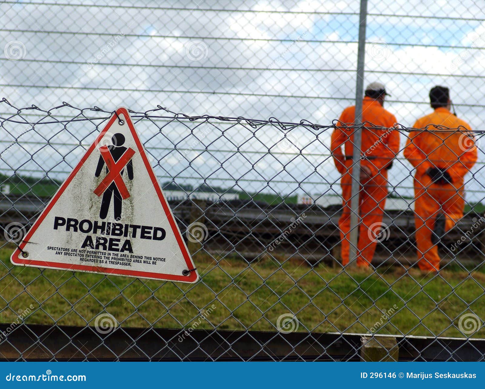 Prohibited area stock photo. Image of outdoors, announcement - 296146