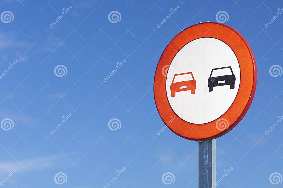 Prohibited overtaking stock image. Image of signs, traffic - 16070549