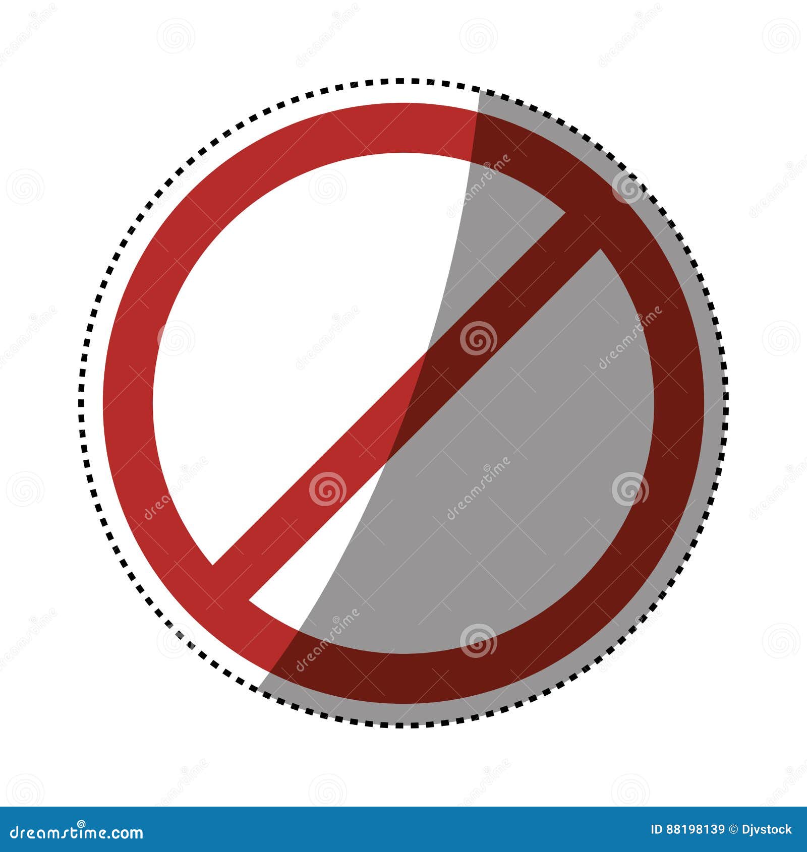 Prohibited round sign stock illustration. Illustration of isolated ...