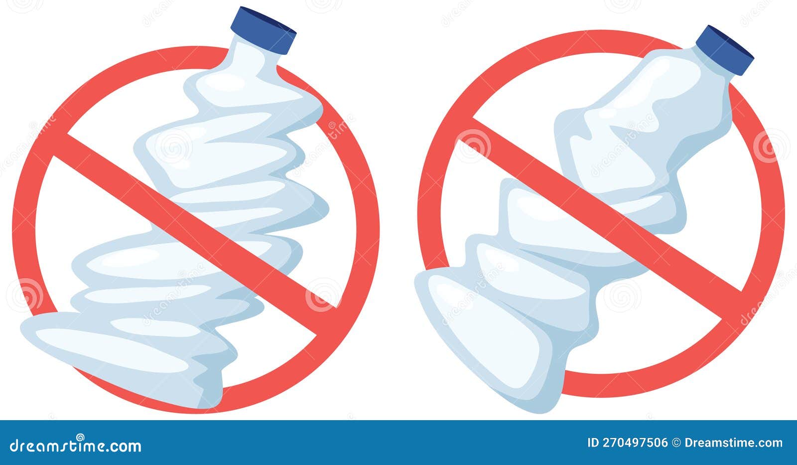 Prohibited Sign No Plastic Bottle Stock Vector - Illustration of signs ...