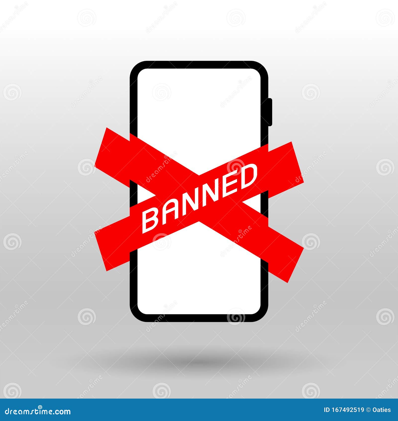 Prohibiting Mobile Phone Banned Sign Stock Vector - Illustration of ...