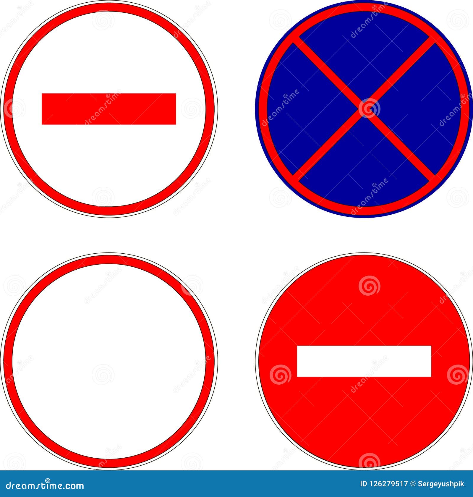 Prohibiting sign. Vector. stock vector. Illustration of design - 126279517