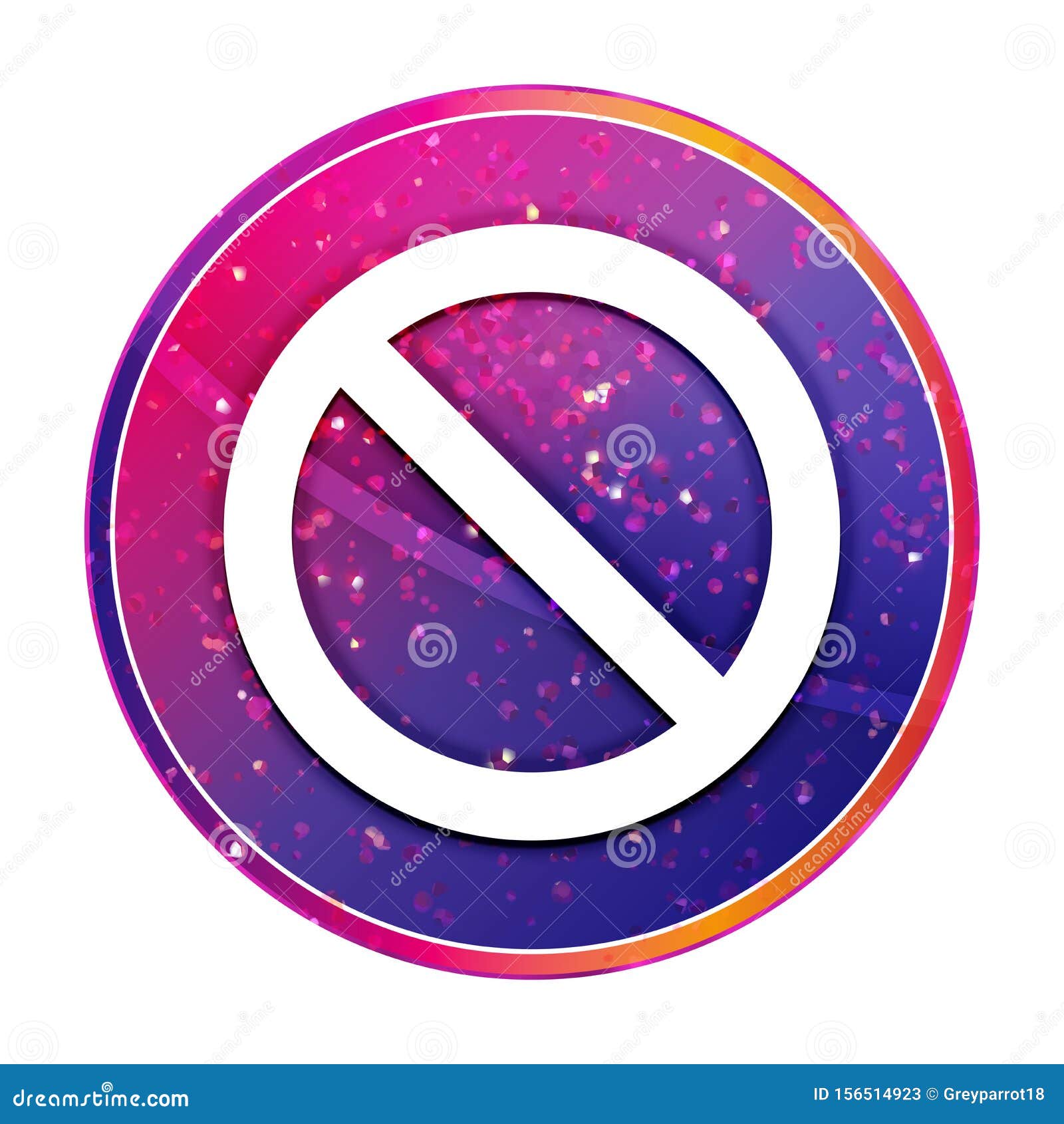 Prohibition Icon Transparent On White Background. Prohibition Symbol ...