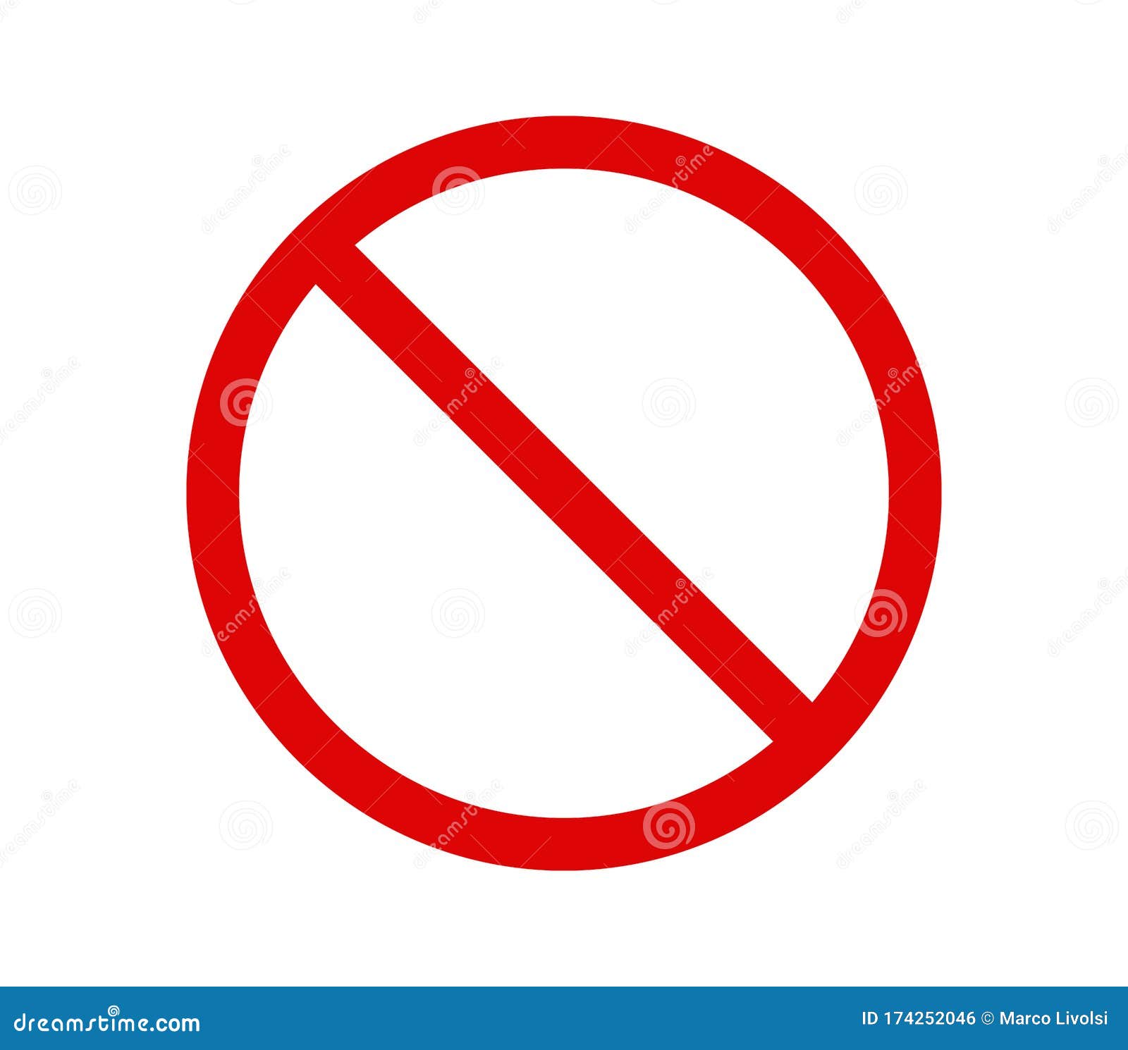 Prohibition Icon Illustrated in Vector on White Background Stock ...