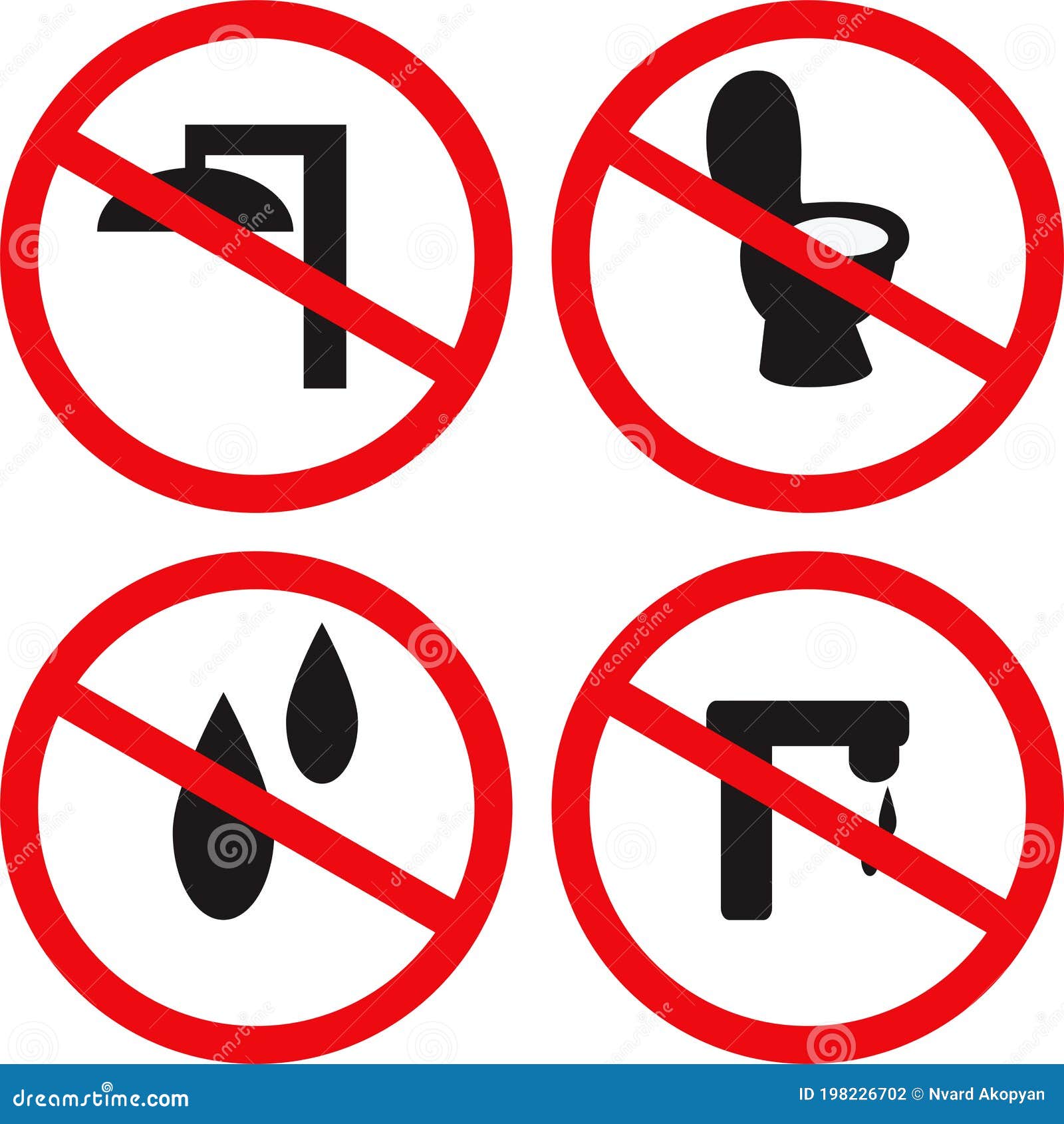 Prohibition-restriction Sign Icon. No Entry, No Entrance, Do Not Enter ...