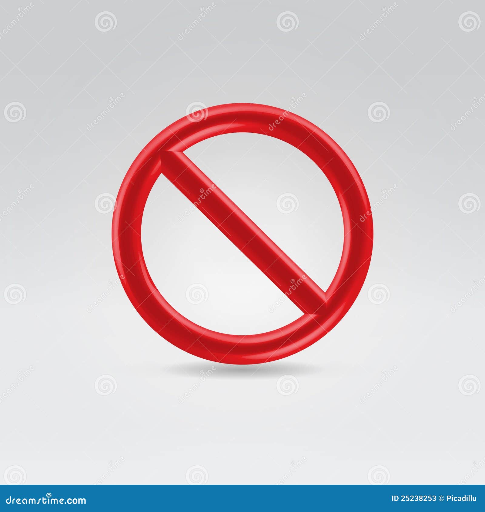 Prohibition Sign Cartoon Vector | CartoonDealer.com #68546333