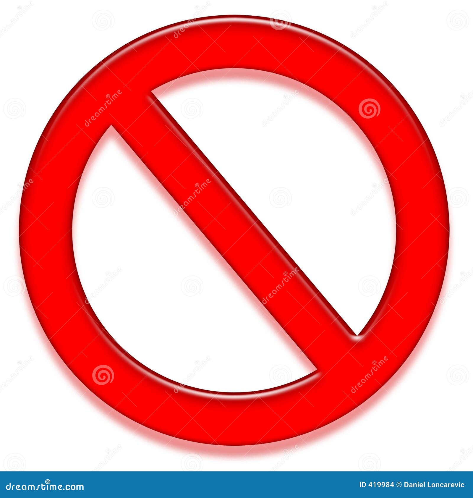 Prohibition Sign Stock Images - Image: 419984