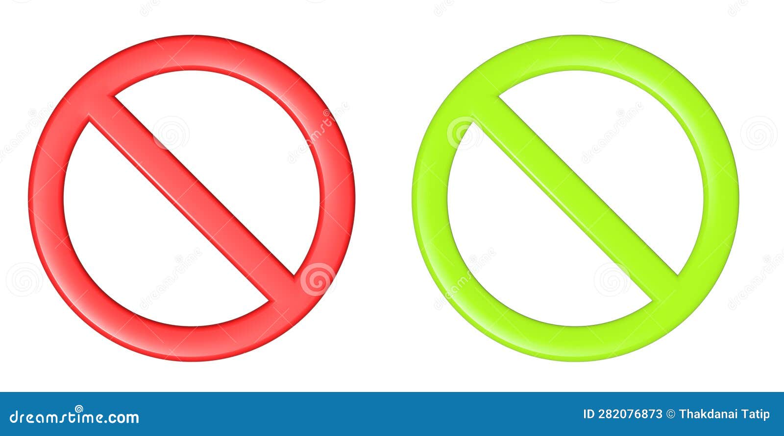 Prohibition Sign 3d Set ,ban Icon Stock Illustration - Illustration of ...
