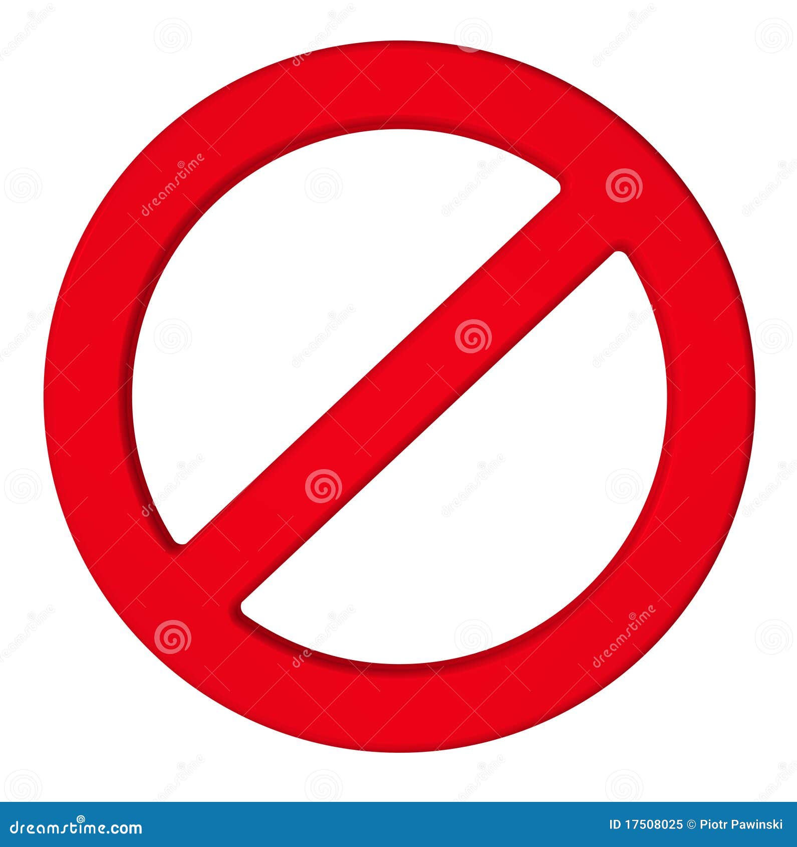 PROHIBITION Sign Isolated on White Stock Illustration - Illustration of ...