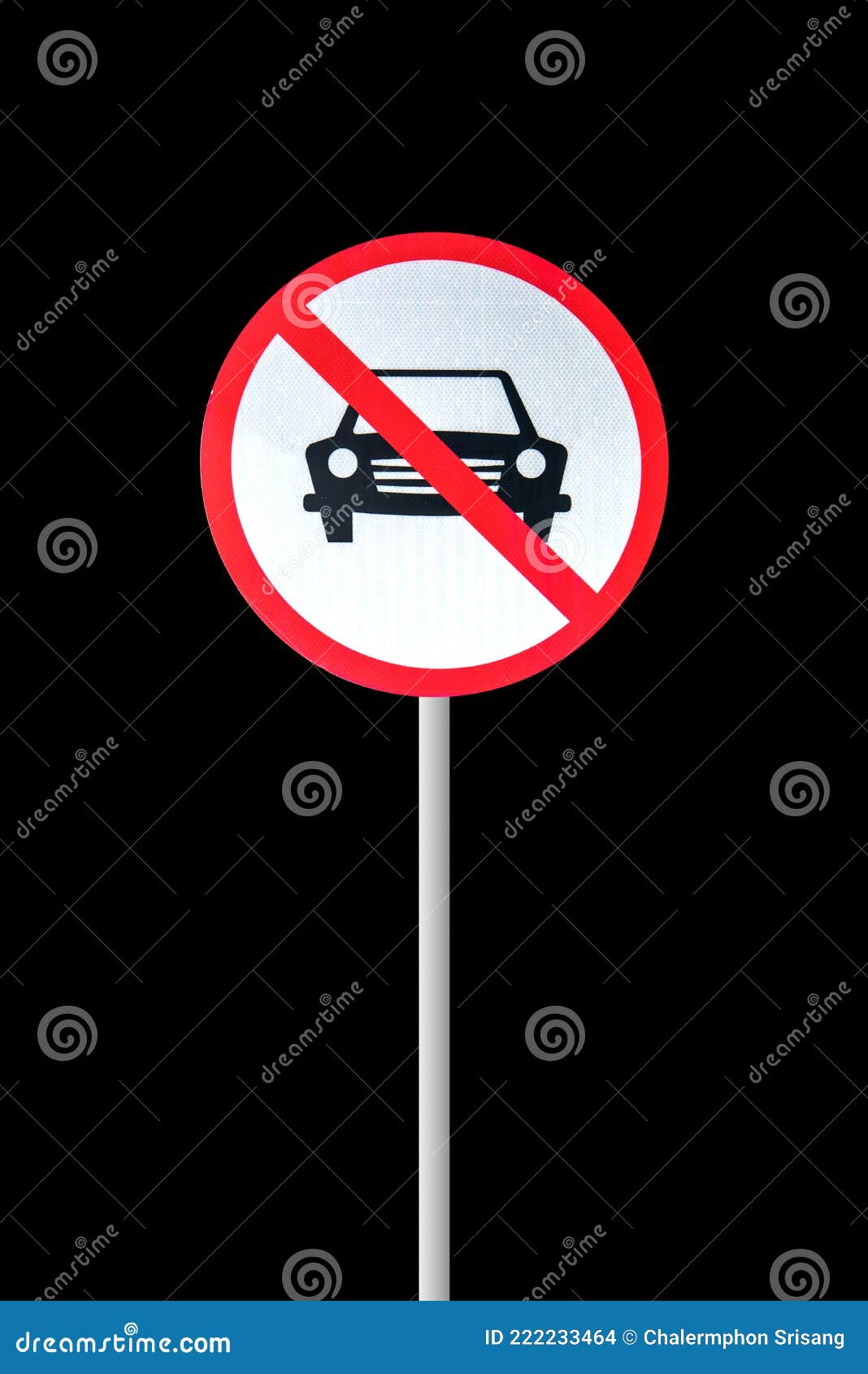 Prohibition Sign on a White Background Stock Photo - Image of ...