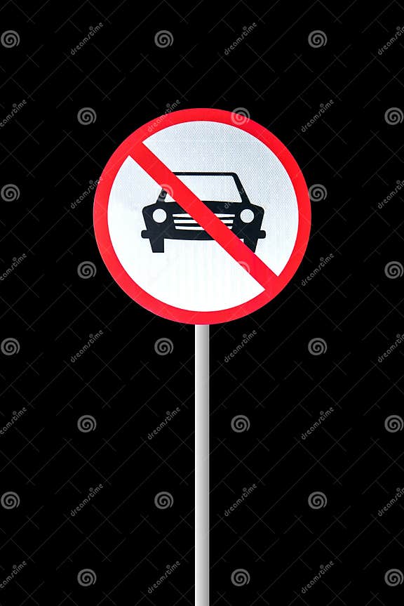 Prohibition Sign on a White Background Stock Photo - Image of ...