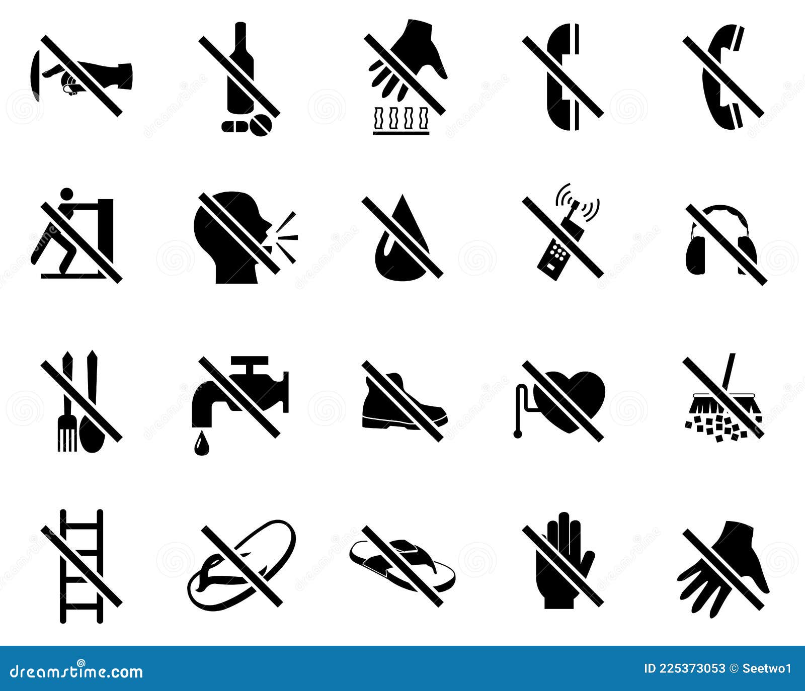 Prohibition Sign on White Background Stock Vector - Illustration of ...