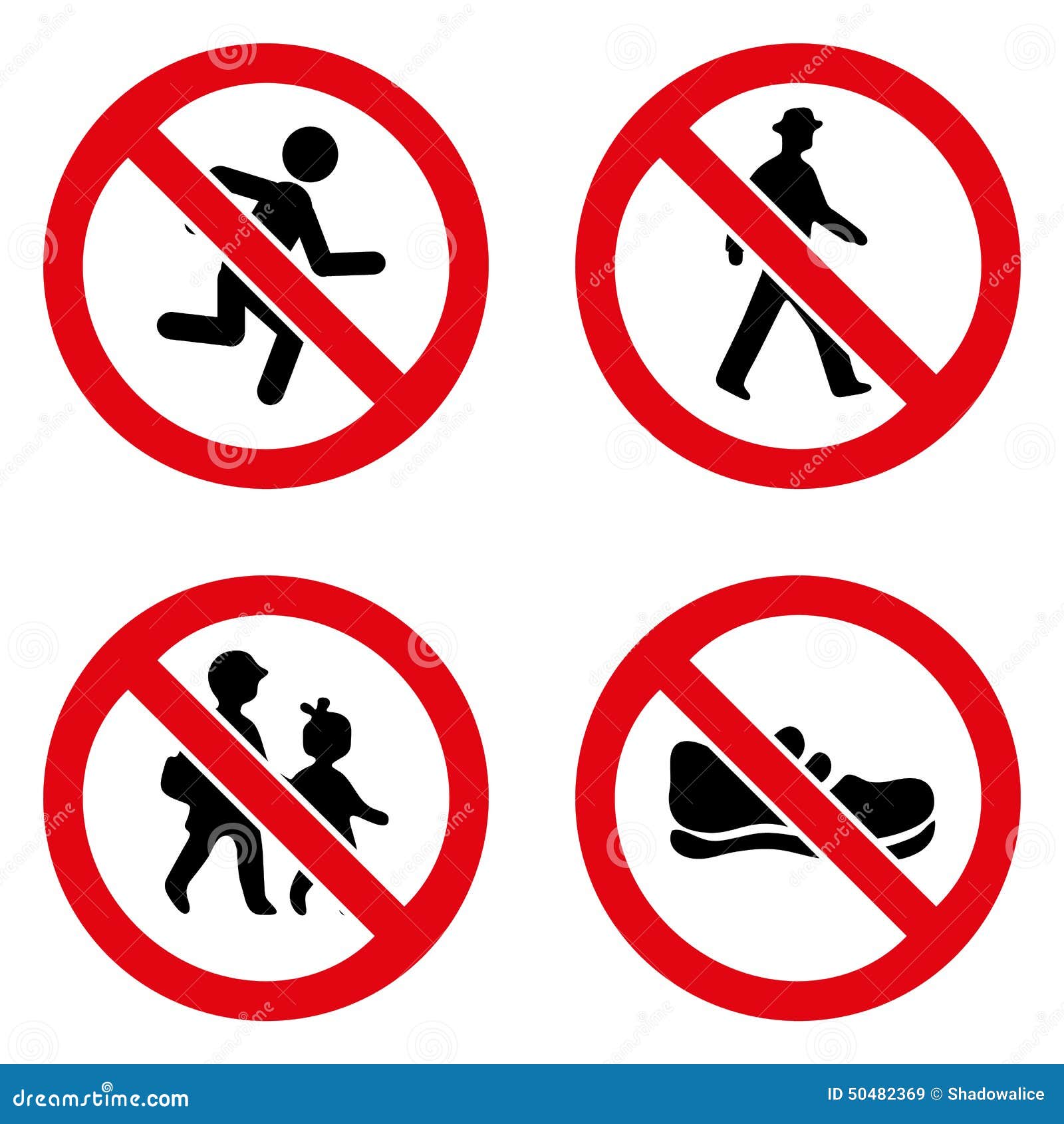Prohibition Signs Icon Great for Any Use. Vector EPS10. Stock Vector ...