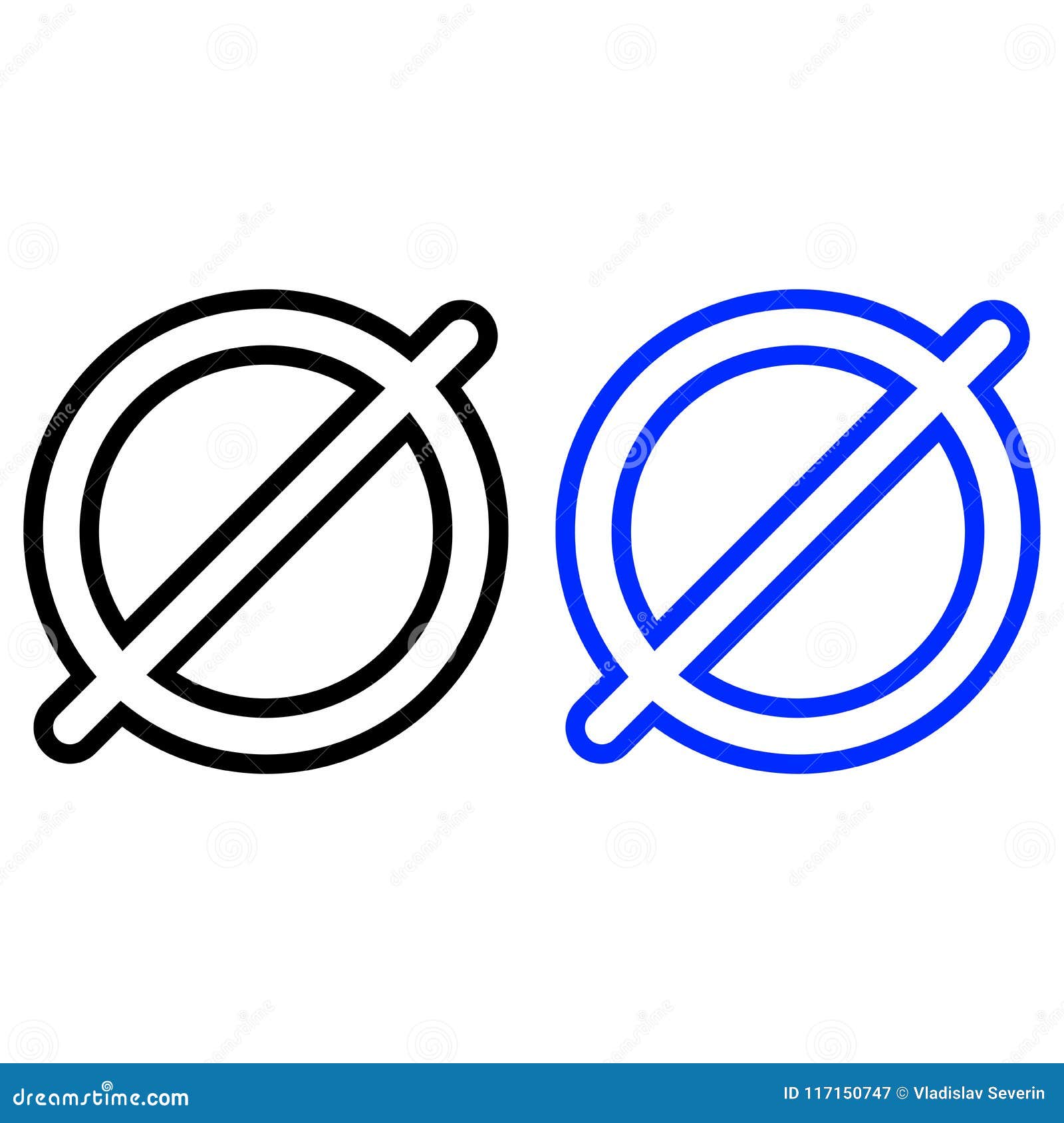 Prohibition vector icon stock illustration. Illustration of color ...