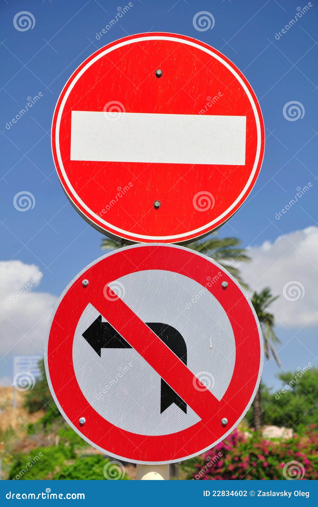 Prohibitive Traffic Signs. Stock Photography - Image: 22834602