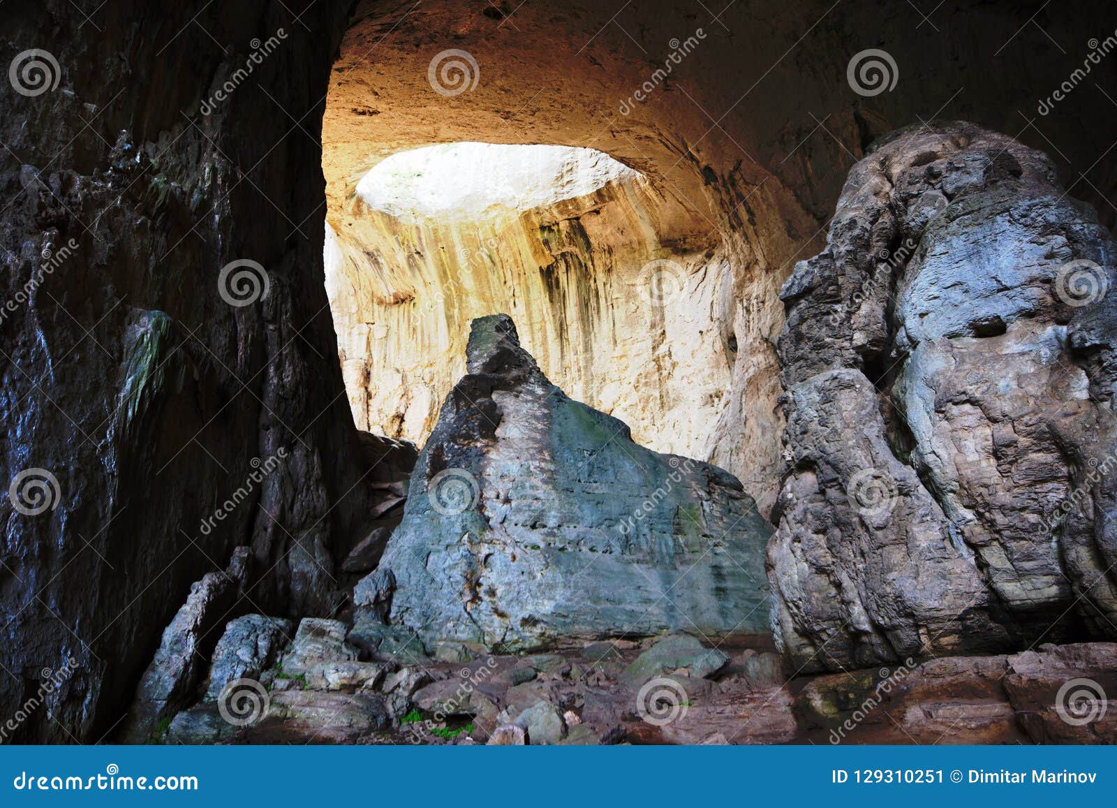 Prohodna cave stock image. Image of underground, eyes - 129310251