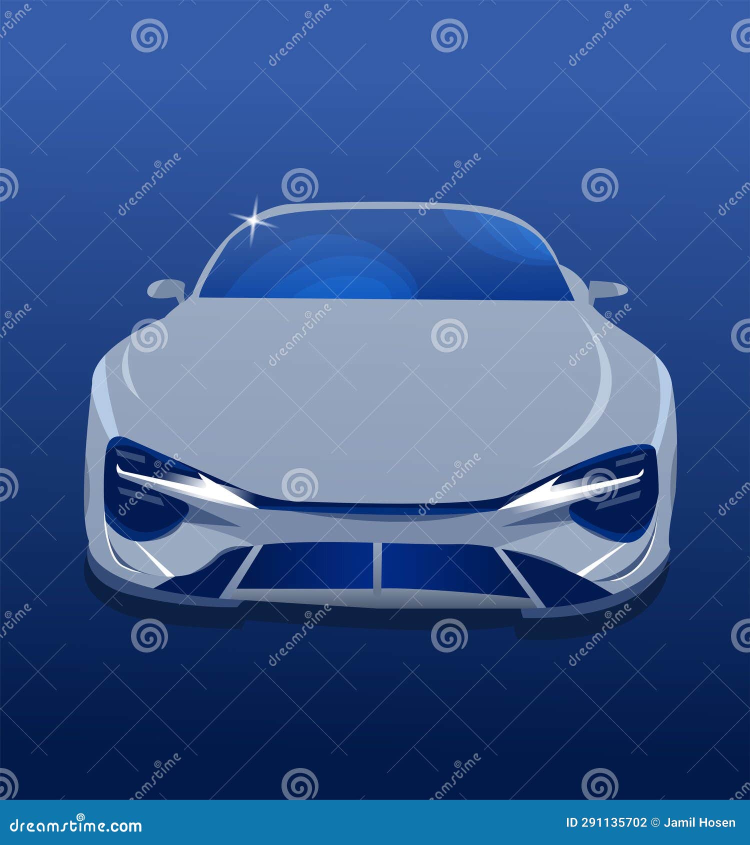 Luxury Car Vector Illustration Eps Manually Created Stock Vector ...