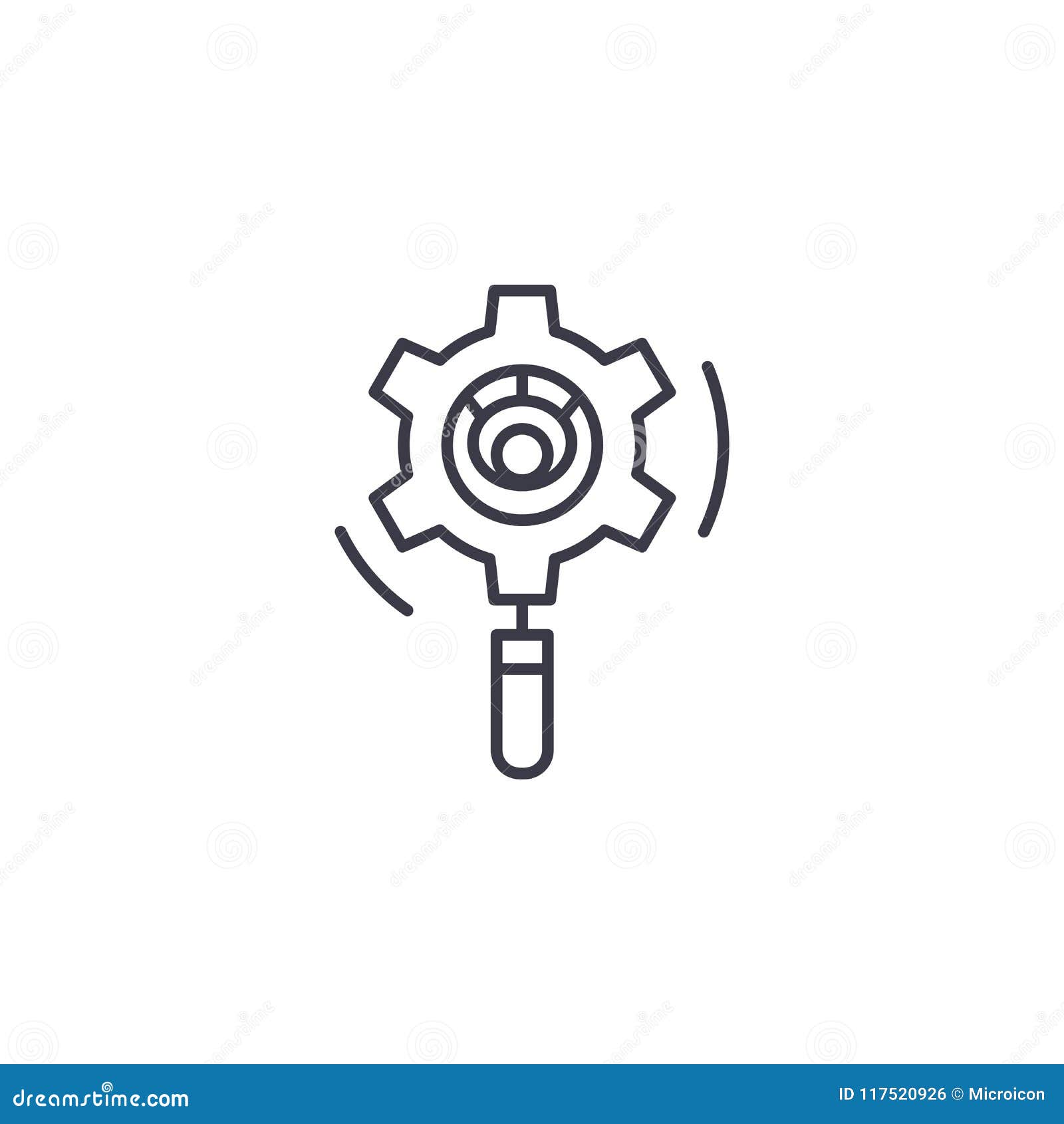 Project Analysis Linear Icon Concept. Project Analysis Line Vector Sign ...