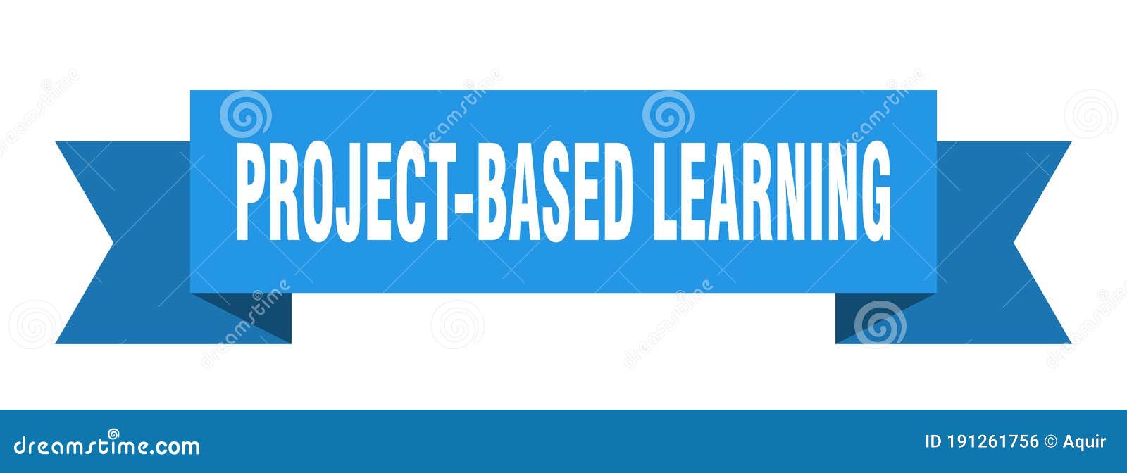 Project-based Learning Ribbon. Stock Vector - Illustration of white ...